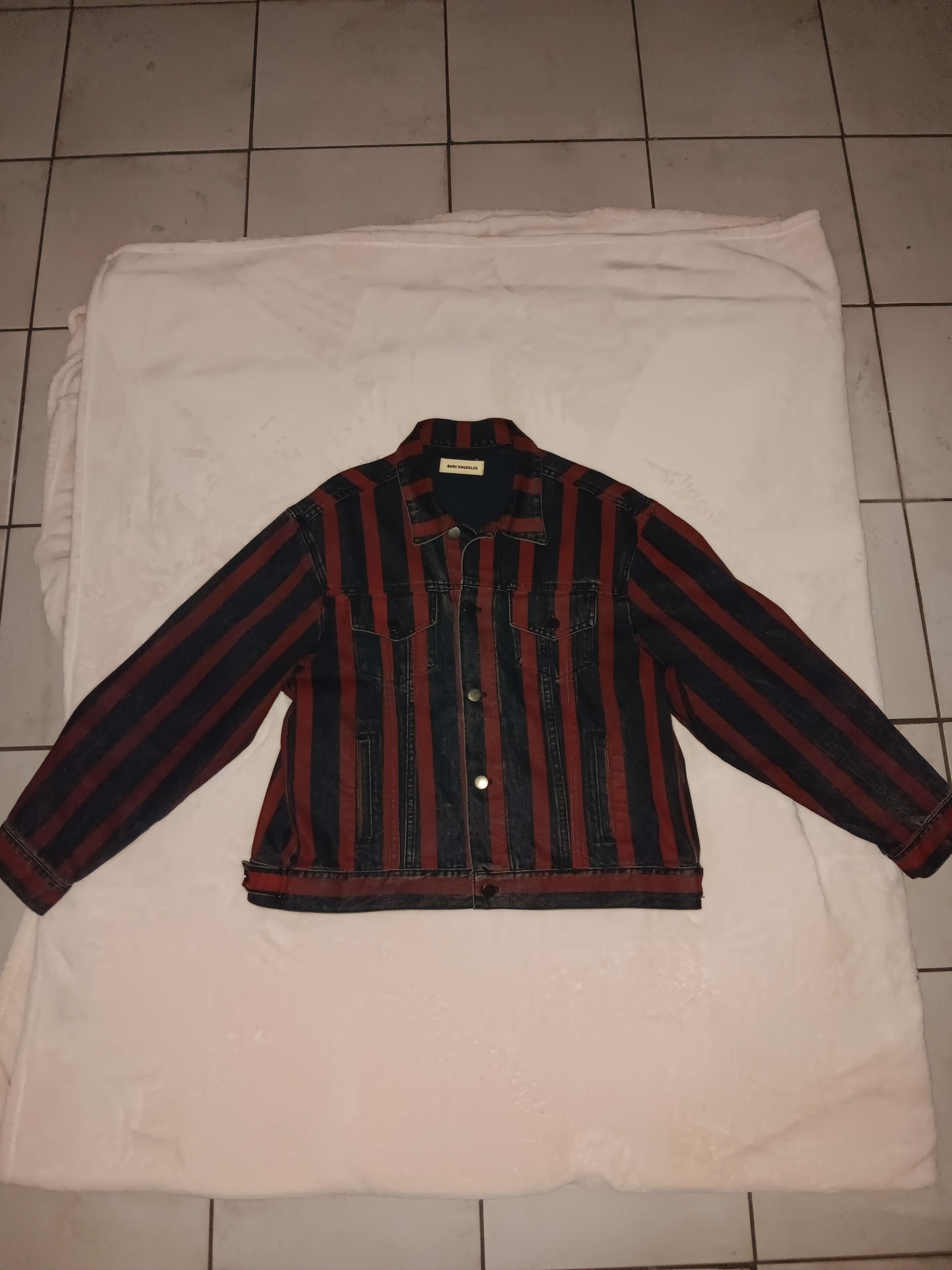 Bare Knuckles Bare knuckles stripped denim jacket V1 | Grailed