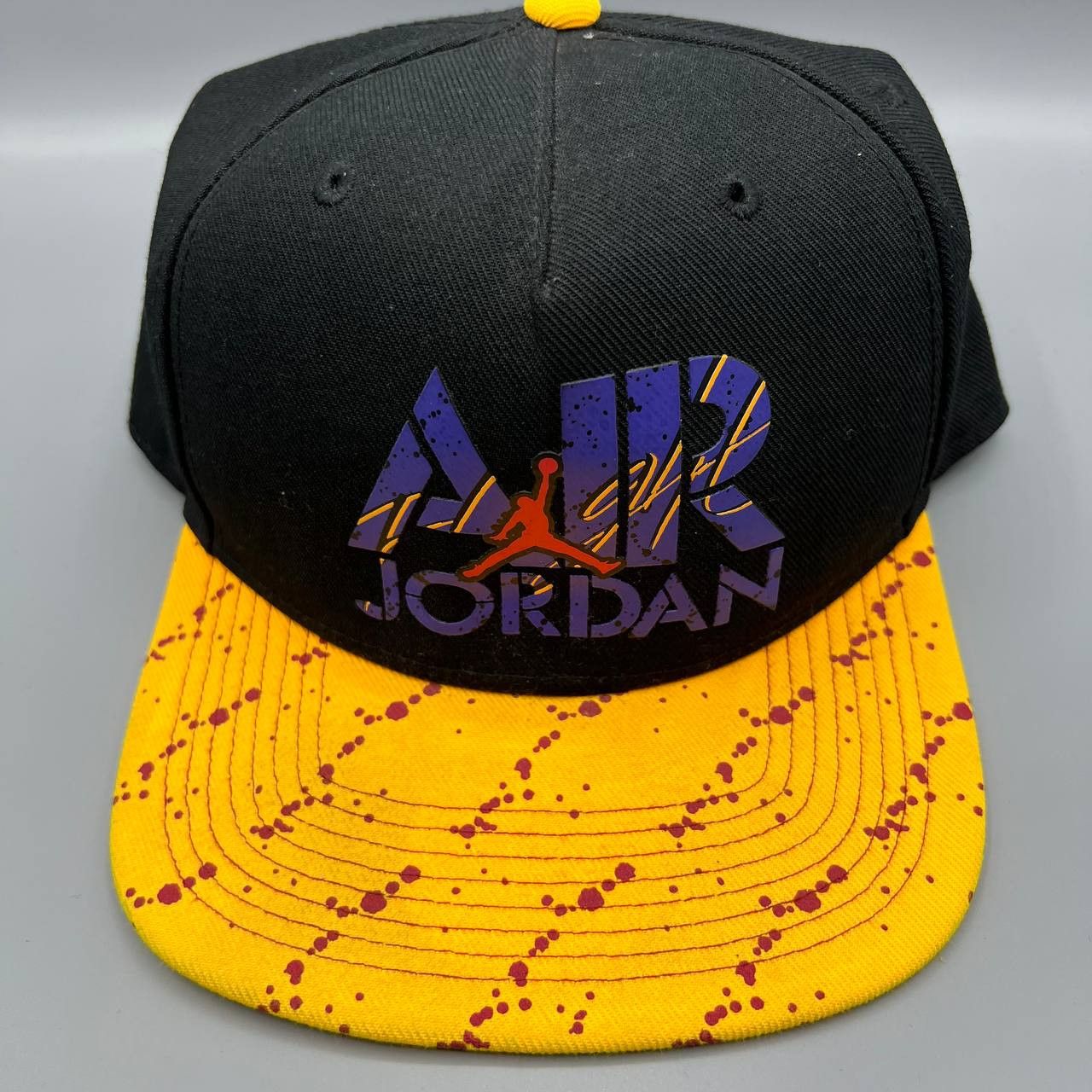 Jordan Brand Air Jordan Hat Men Black Yellow Jumpman Snap Back Cap ...