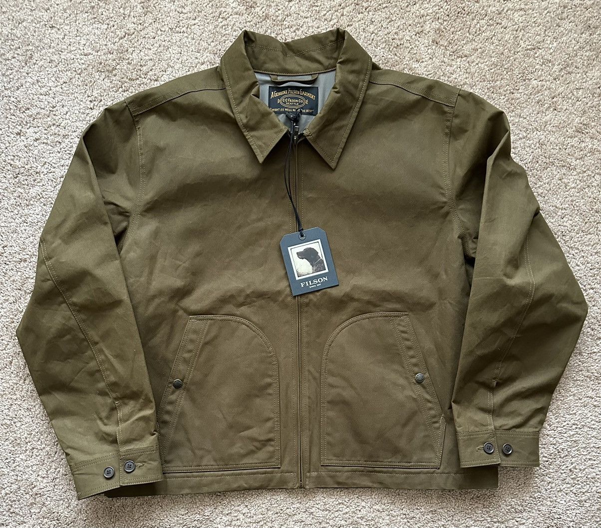 Filson Filson Ranger Crewman Jacket OD Dry Waxed XXL | Grailed