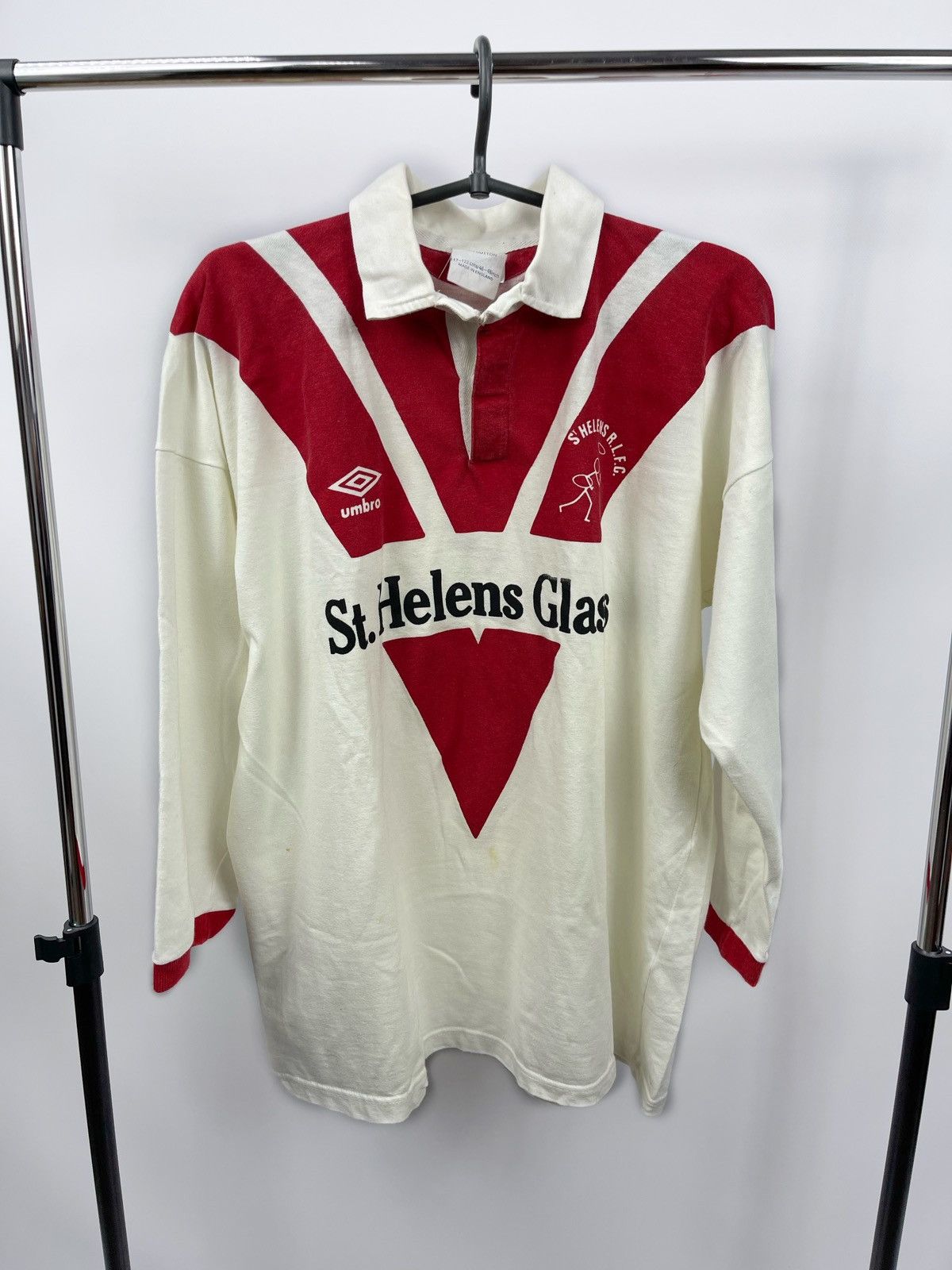 Vintage RARE 1987-88 Umbro St Helens Rugby Shirt Size 46-48inch | Grailed