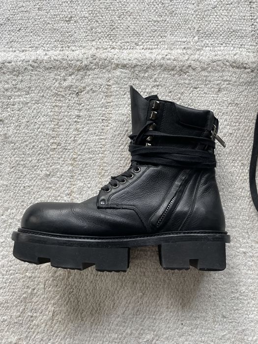 Rick Owens Rick Owens Mega Tooth Combat Boots | Grailed