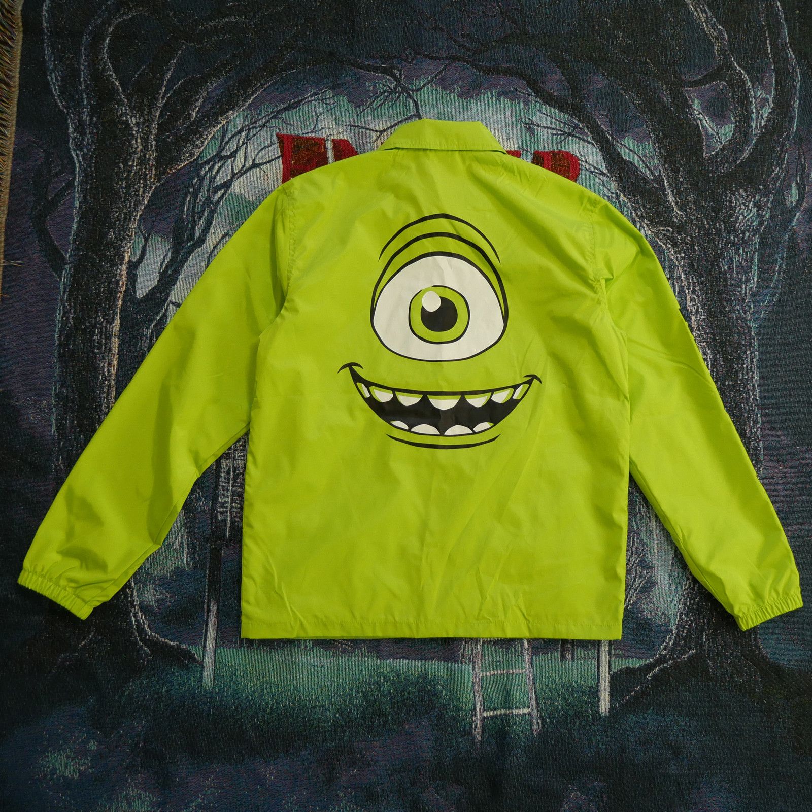Disney × Neff Disney Monsters Inc. Coach Jacket Mike Wazowski ...