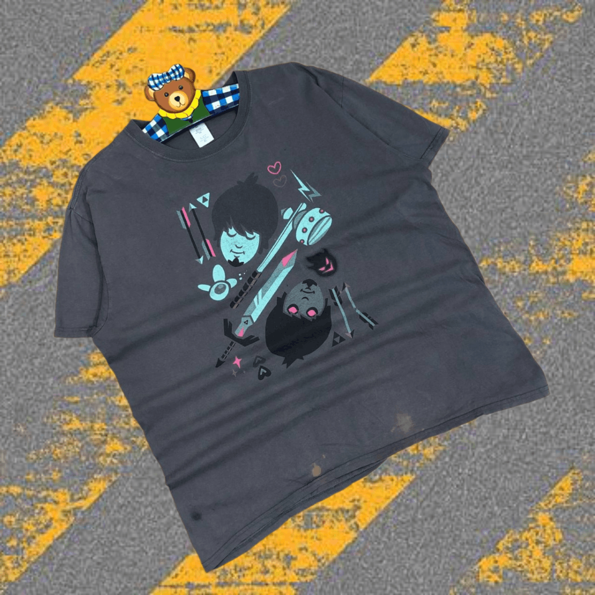 Vintage Vintage Y2K Helix Skeleton Skull Grunge Goth Emo T-Shirt | Grailed