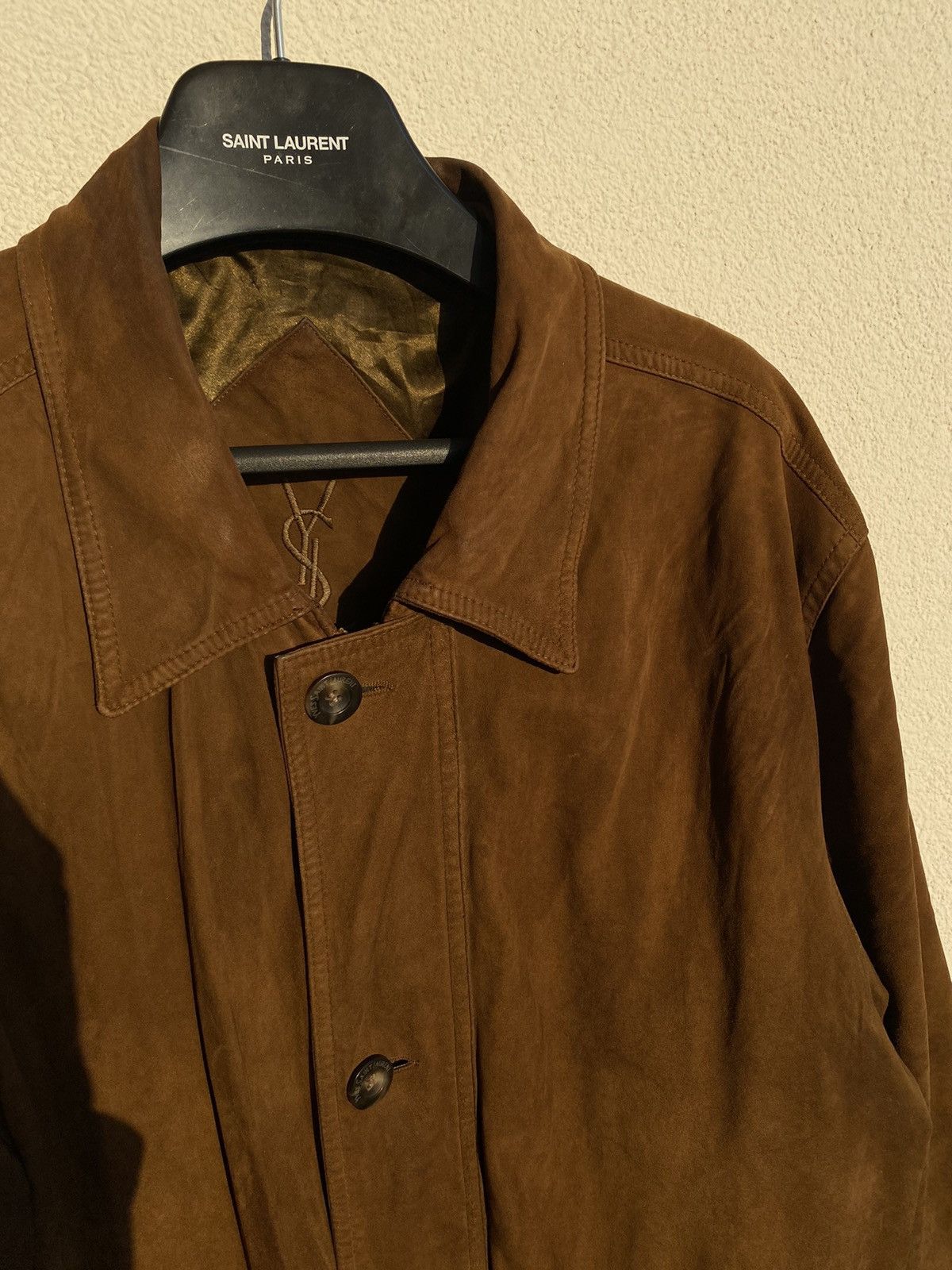 Vintage × Yves Saint Laurent 90s Suede YSL Jacket Soft YSL Leather ...