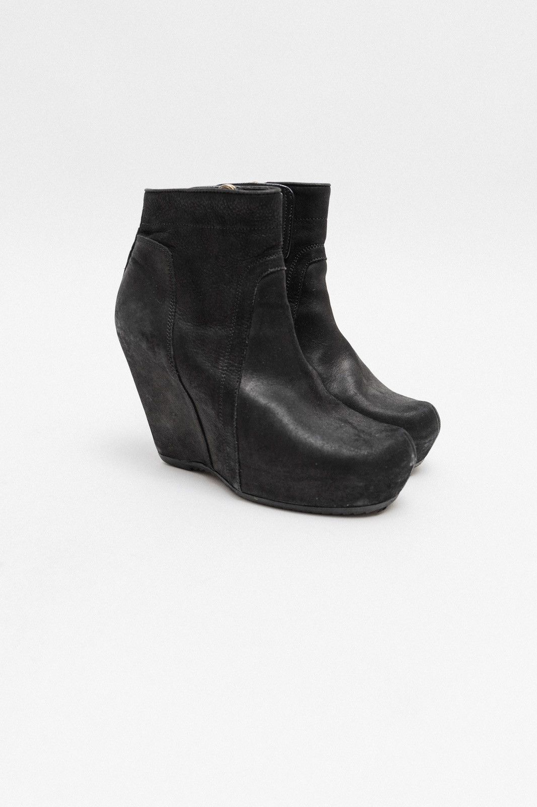 Rick Owens RICK OWENS - Suede leather wedge boots | Grailed