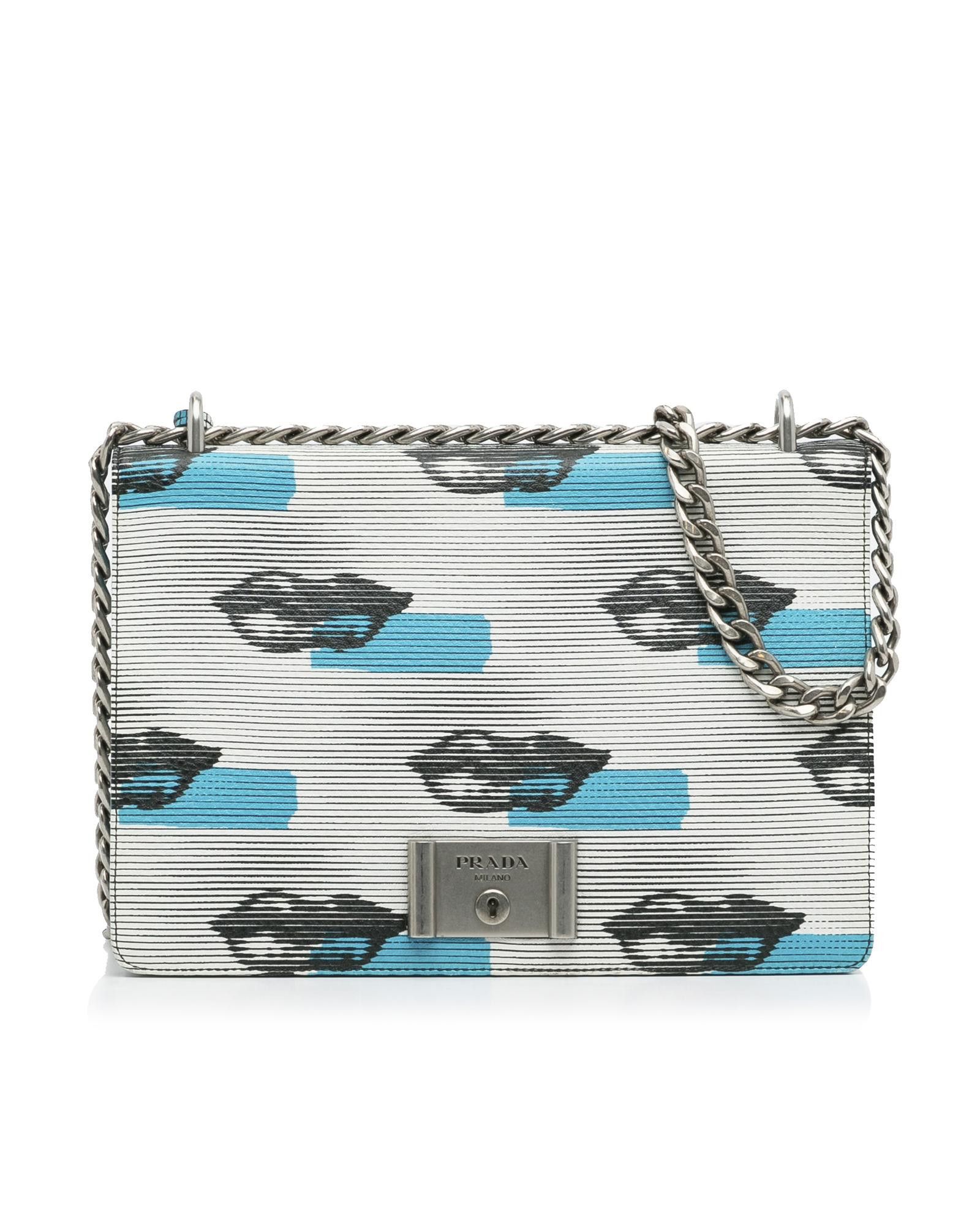 Prada Vitello Daino Lip Print Flap Bag | Grailed