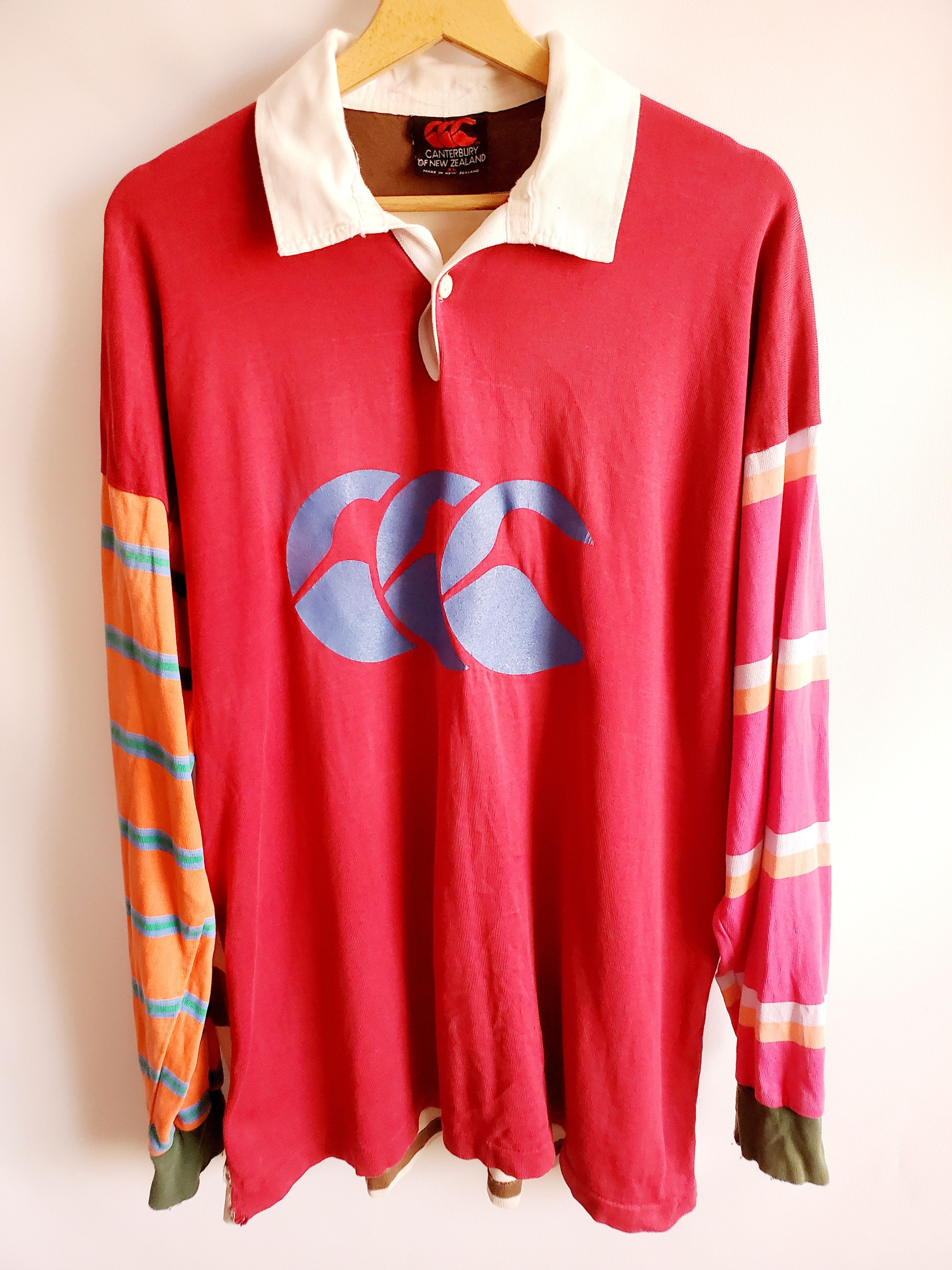 Vintage 90s CANTERBURY of New Zealand Long Sleeve Rugby Polo Shirt ...