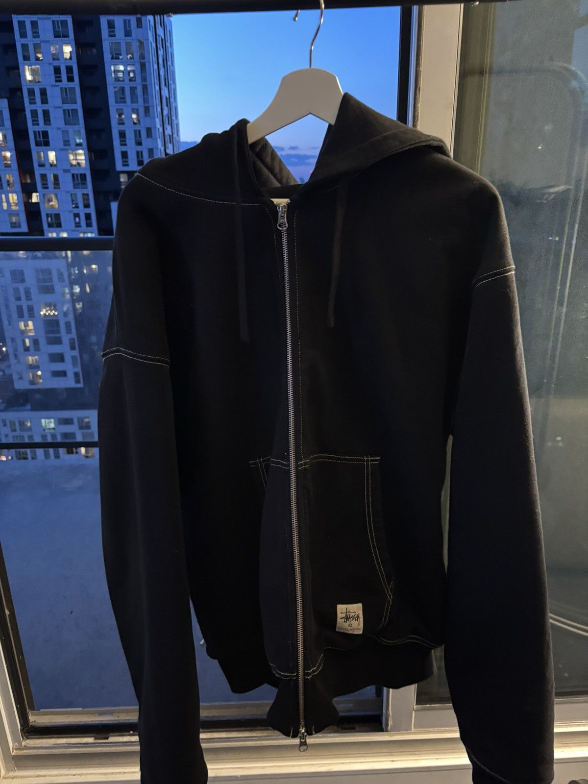 Stussy Stussy Double Face Label Zip Hoodie 'Black' | Grailed Stussy Stussy Double Face Label Zip Hoodie 'Black' | Grailed