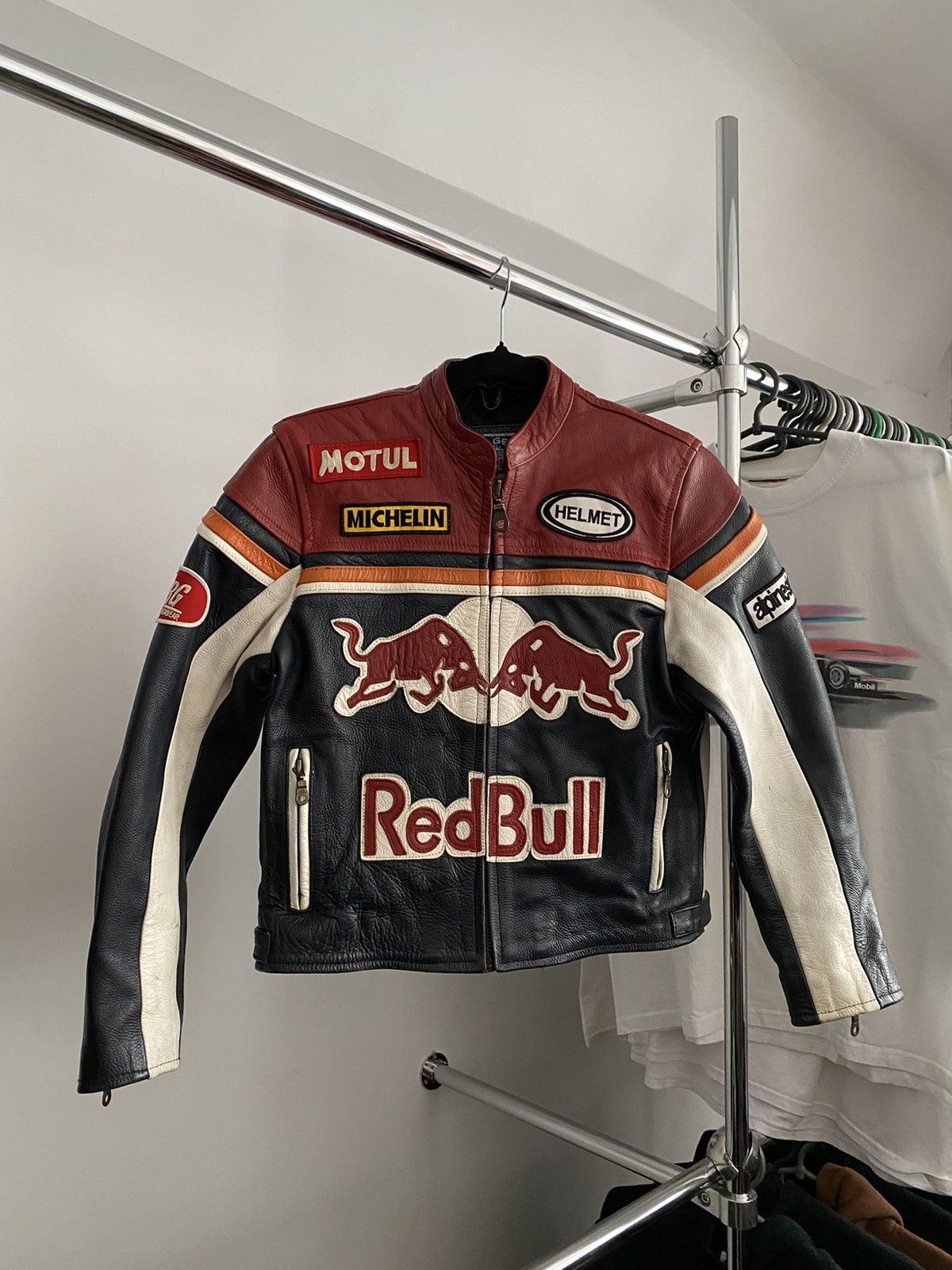 Racing × Red Bull × Vintage Vintage Red Bull Genuine Leather Racing ...