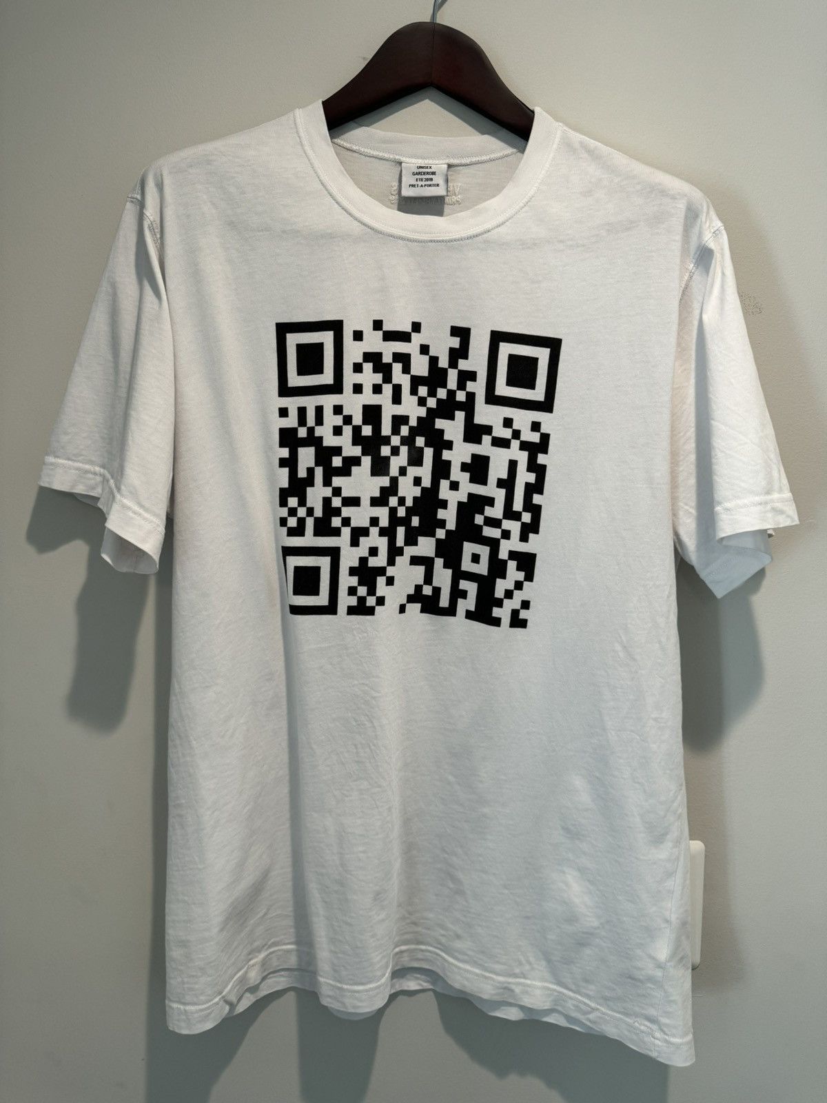 Vetements Vestments QR Code Tshirt | Grailed