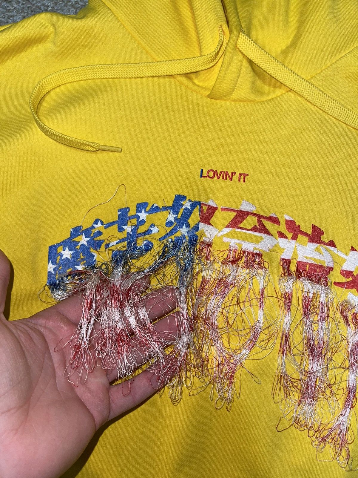 Doublet Doublet Thank You Embroidered Hoodie | Grailed