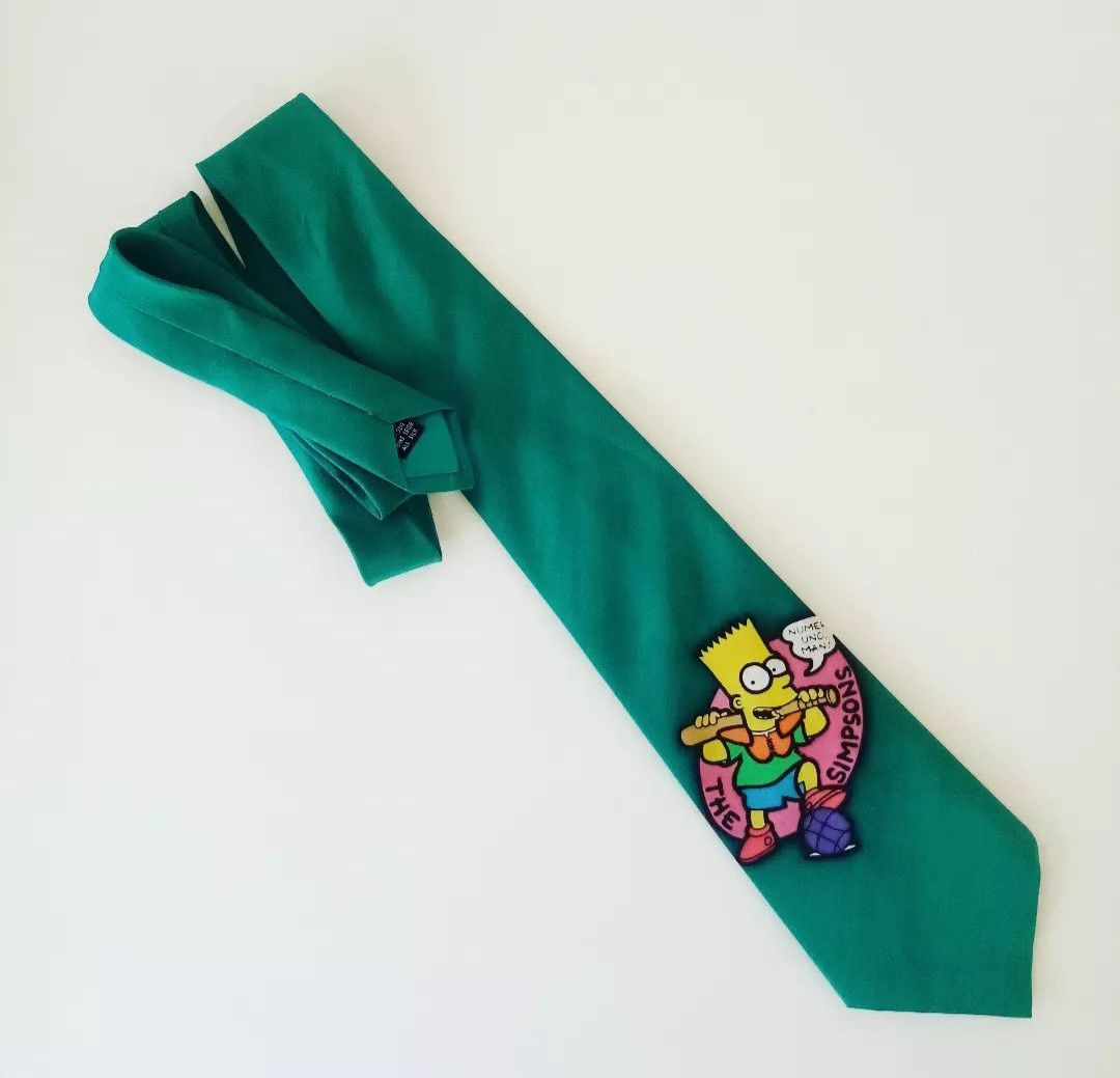 The Simpsons × Vintage The Simpsons Silk Vintage Tie | Grailed