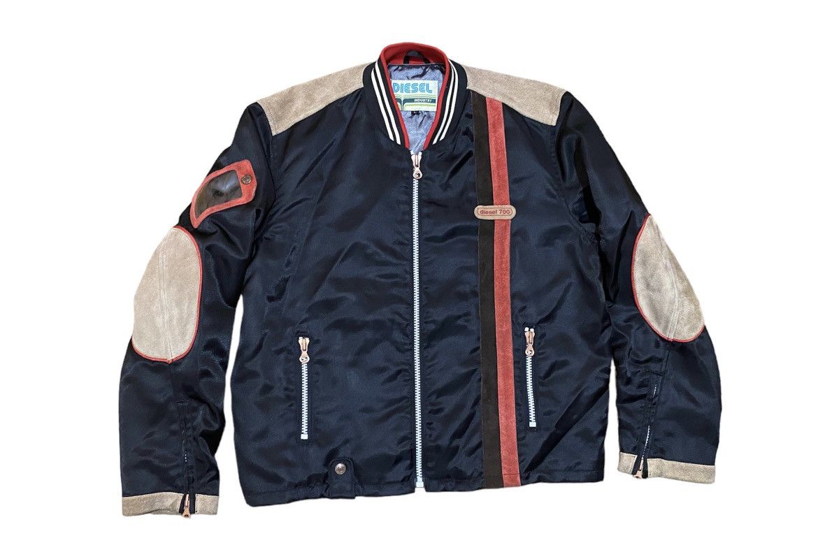 Diesel × Leather Jacket × Vintage Rare💥Diesel Vintage Racing Motorcycle ...
