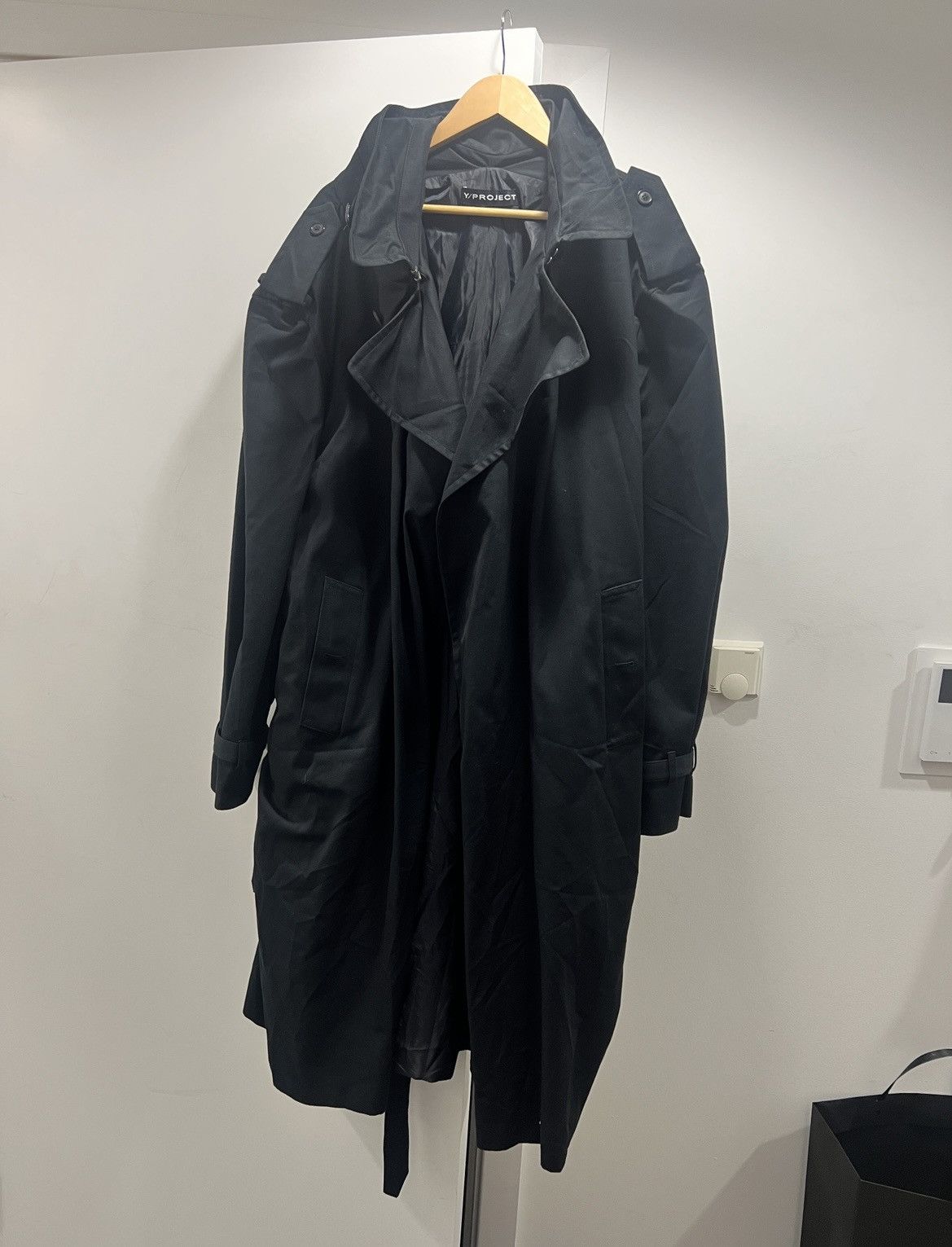 Y/Project Y/project 20ss navy trench coat | Grailed