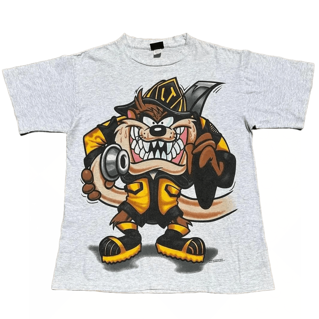 Changes × Vintage VINTAGE 1994 TAZ FIREFIGHTER TEE | Grailed