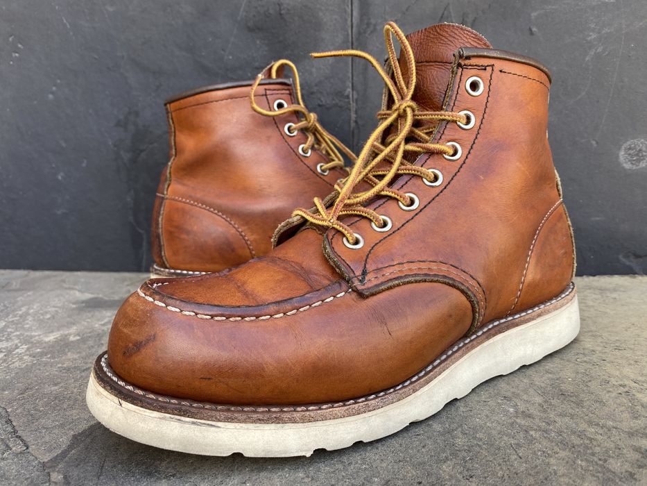 Red Wing Red Wing Heritage Classic 6" Moc Toe Work Boot 875 USA Oro ...