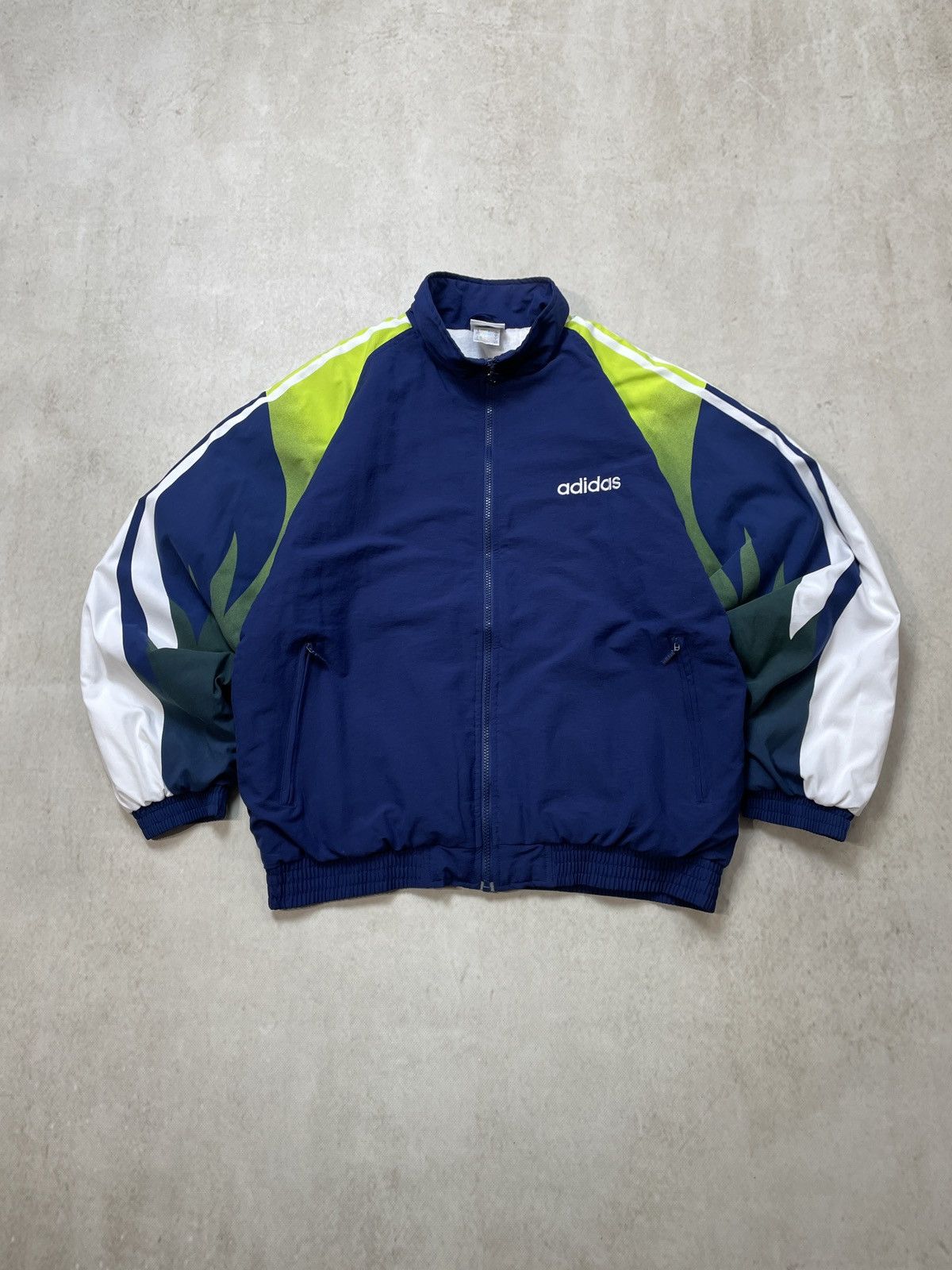 Adidas 🔥VINTAGE ADIDAS BAGGY BOMBER JACKET 3 STRIPES PALACE DESIGN🔥 ...