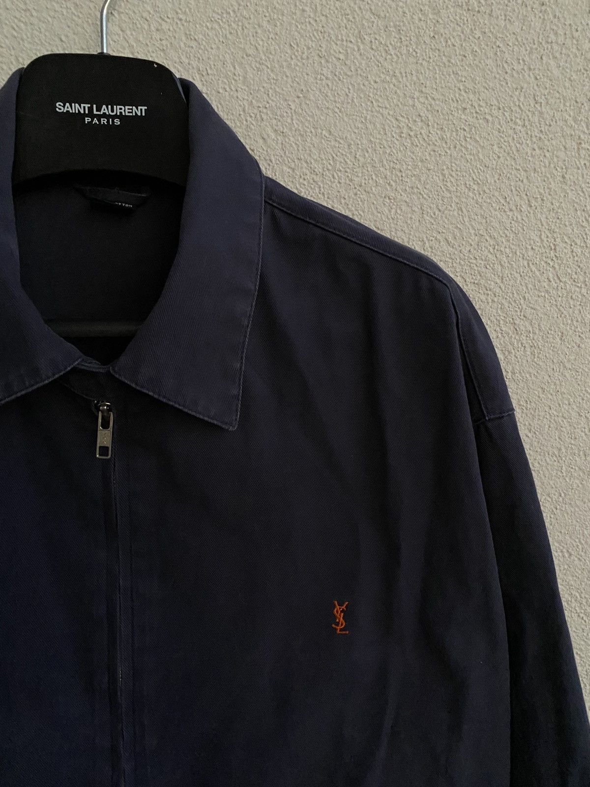 Vintage × Yves Saint Laurent 90s YSL Jacket Cotton YSL Bomber | Grailed