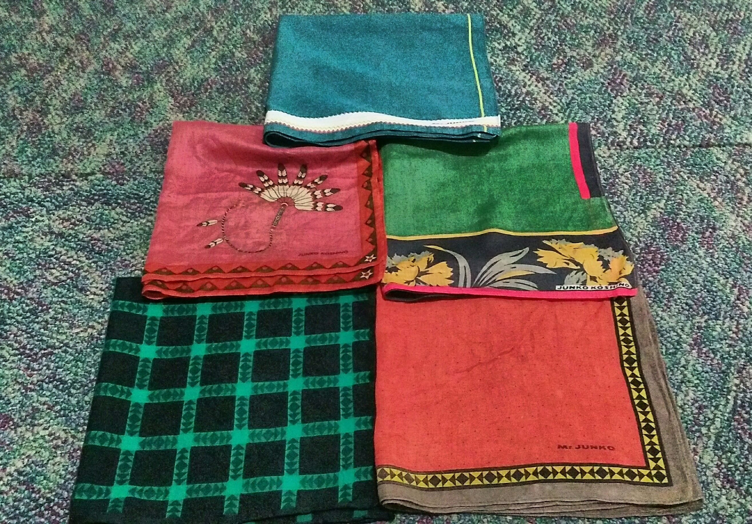 Japanese Brand Lot of 5 Junko Shimada Handkerchief | Grailed