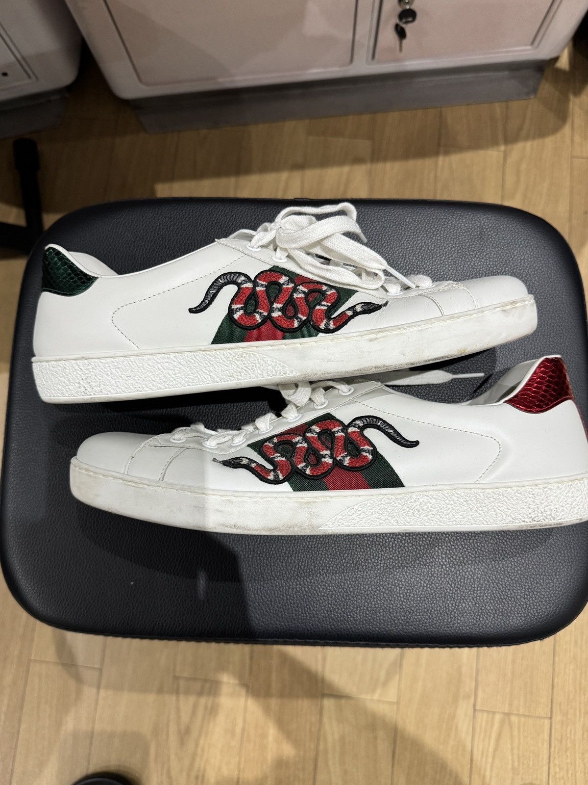 Gucci Gucci ace snake sneaker | Grailed