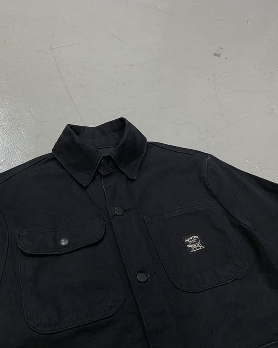 Pointer Pointer Super Black Denim Chore Jacket | Grailed