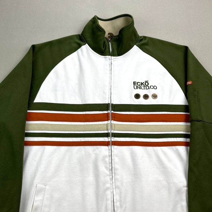 Vintage Vintage Ecko Unltd Track Jacket Large Green Full Zip Hip Hop ...