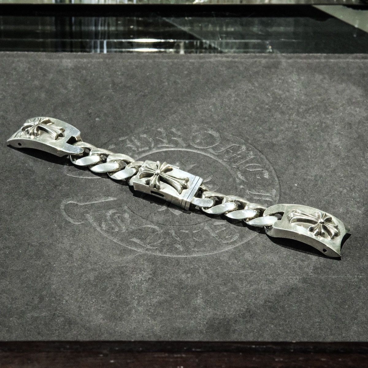 Chrome Hearts CHROME HEARTS WATCH BAND - CLASSIC LINK - CROSS CHARM ...