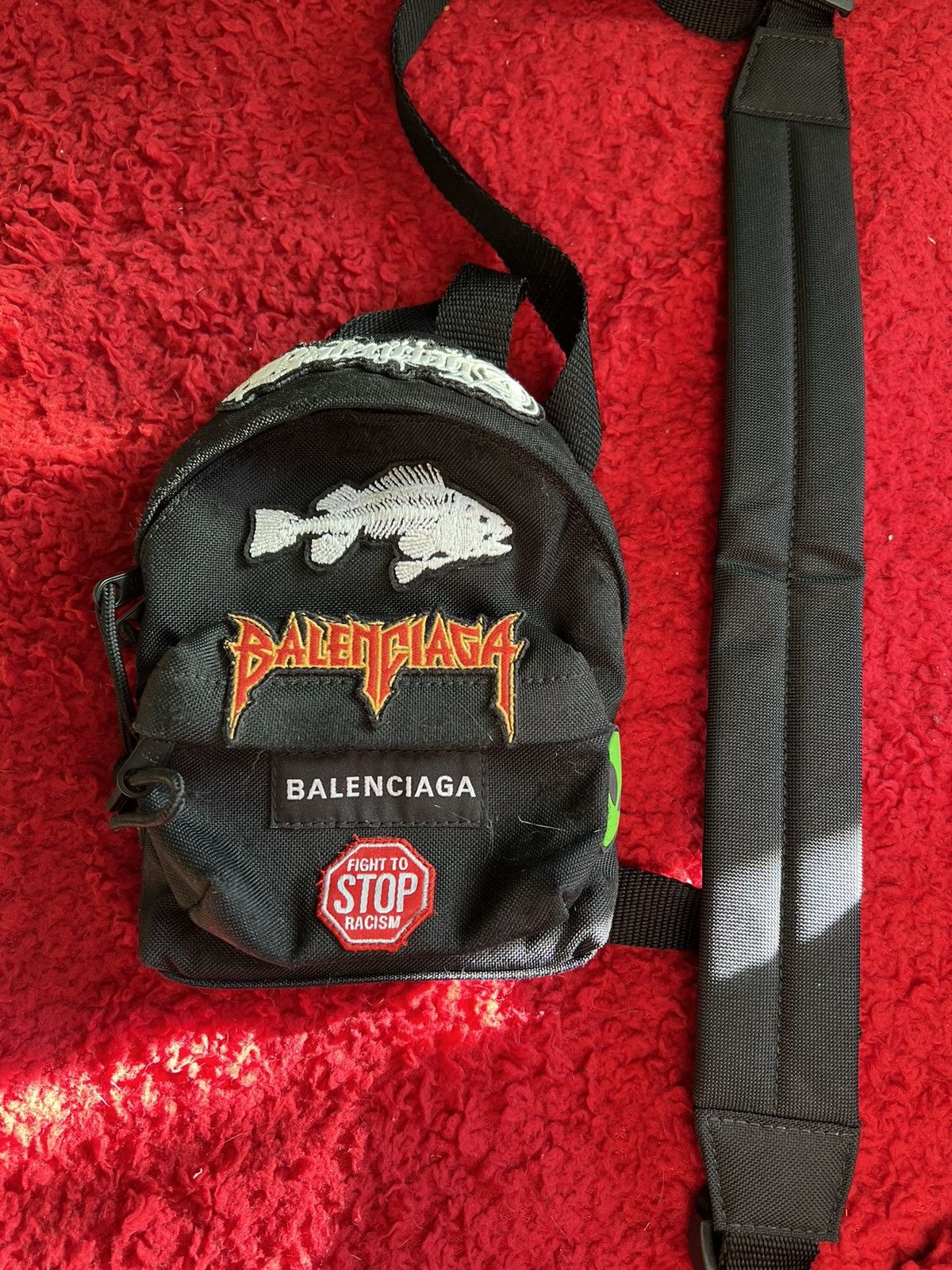 Balenciaga Balenciaga Stop Racism Patch Mini Backpack | Grailed