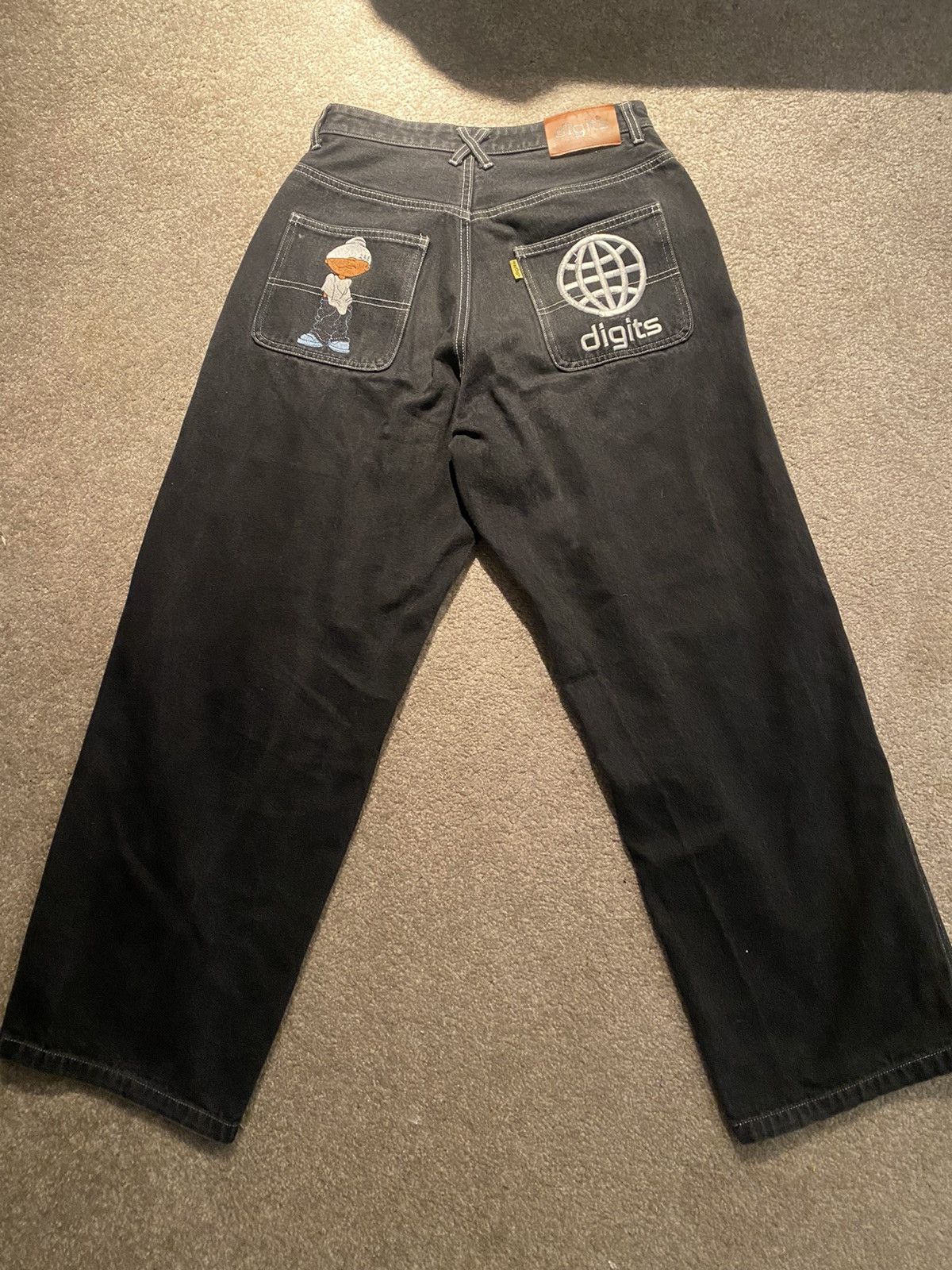 Other × Streetwear OG Digits Baggy Denim Jeans | Grailed