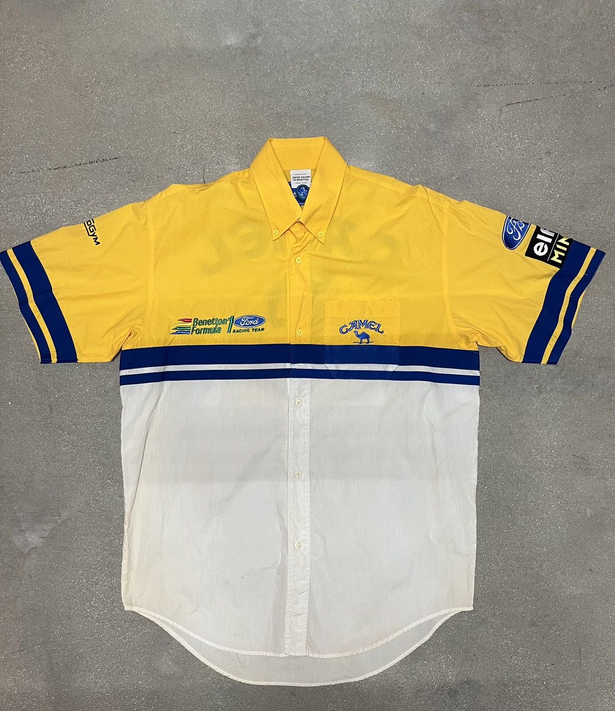 Vintage Michael Schumacher Benetton Camel Formula 1 Racing Pit Crew ...