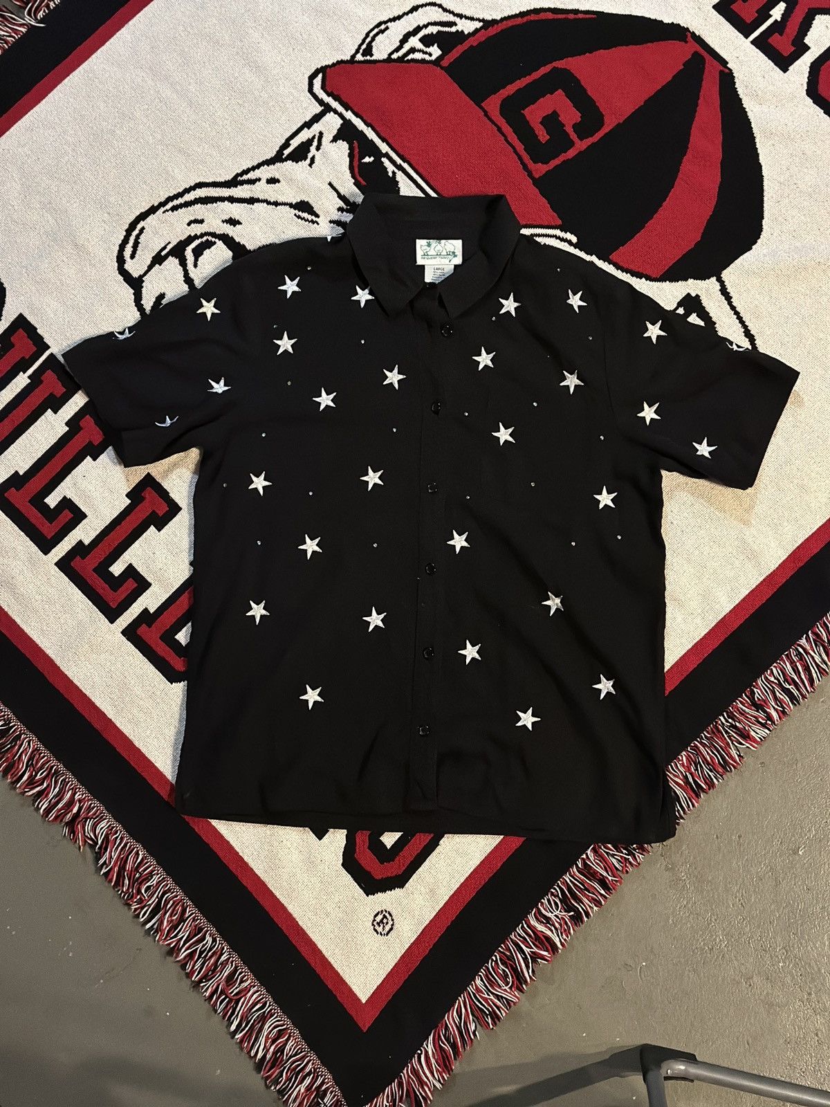 Designer × Streetwear Embroidered Star Button Up | Grailed