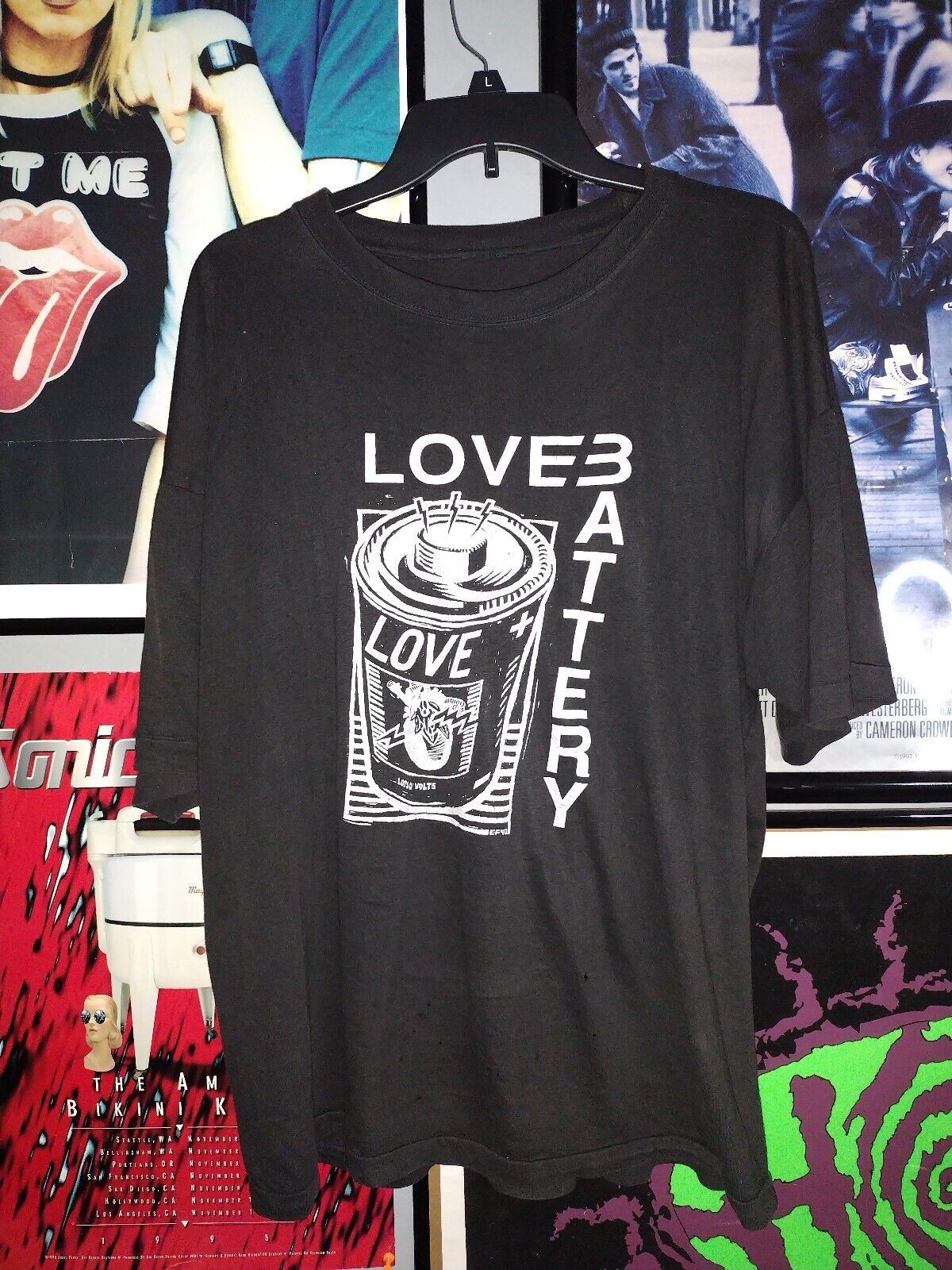 Band Tees × Vintage Vintage 90s Love Battery Sub Pop Band T Shirt XL ...