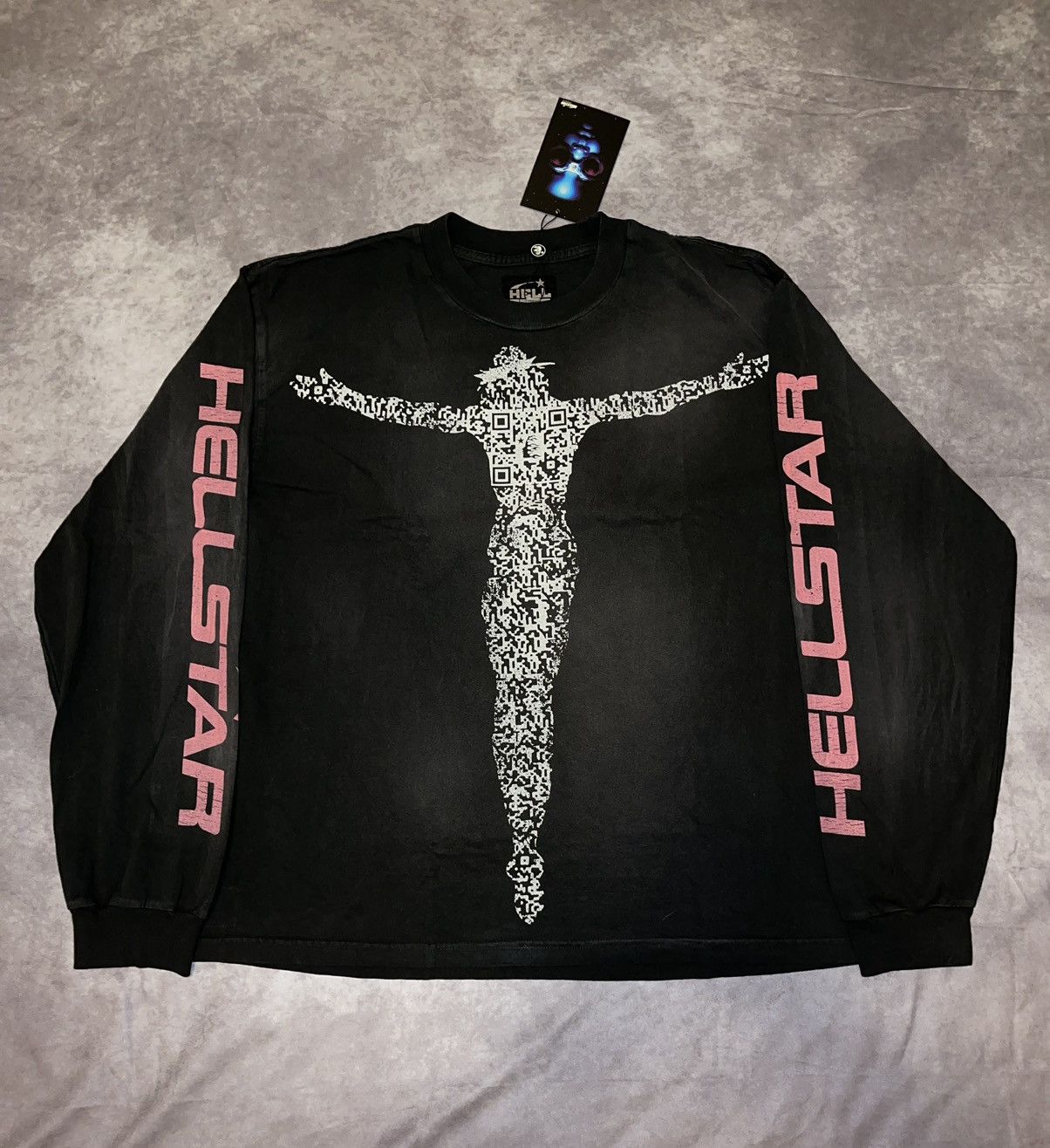 HELLSTAR HELLSTAR qr Christ king sleeve Tee | Grailed
