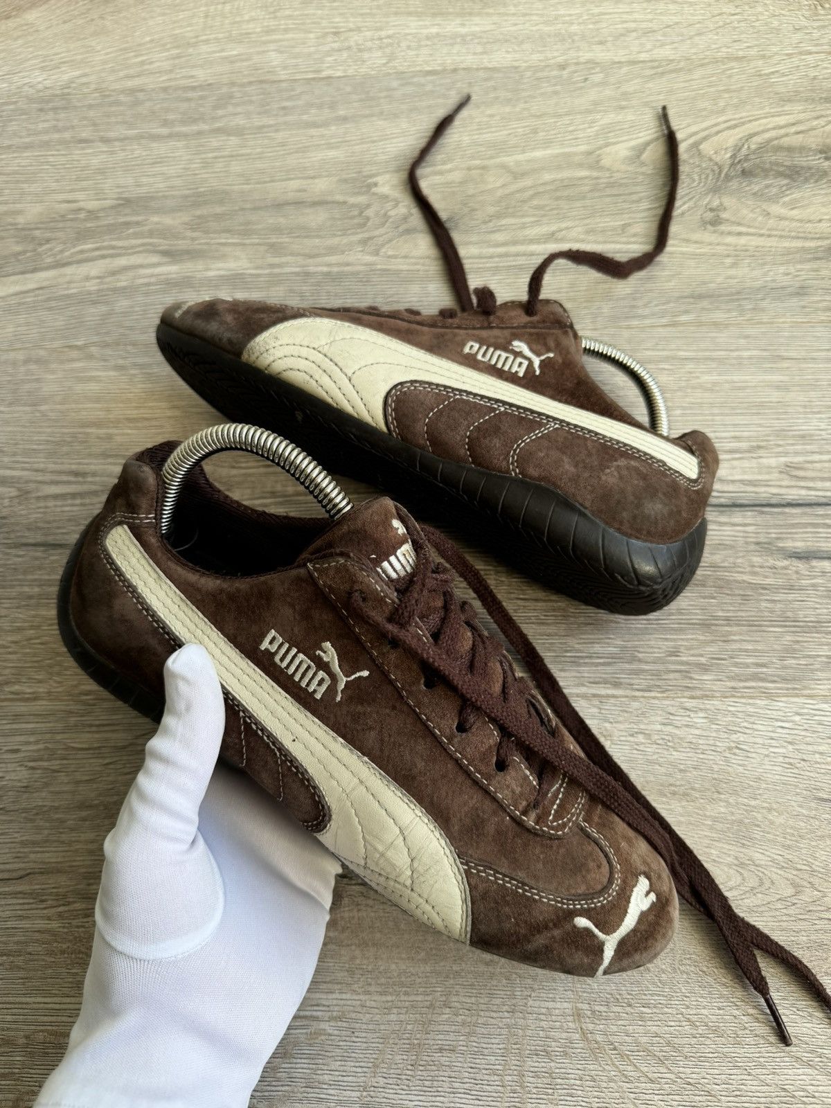 Puma Puma Speedcat Brown Suede Racing Sneakers Vintage | Grailed