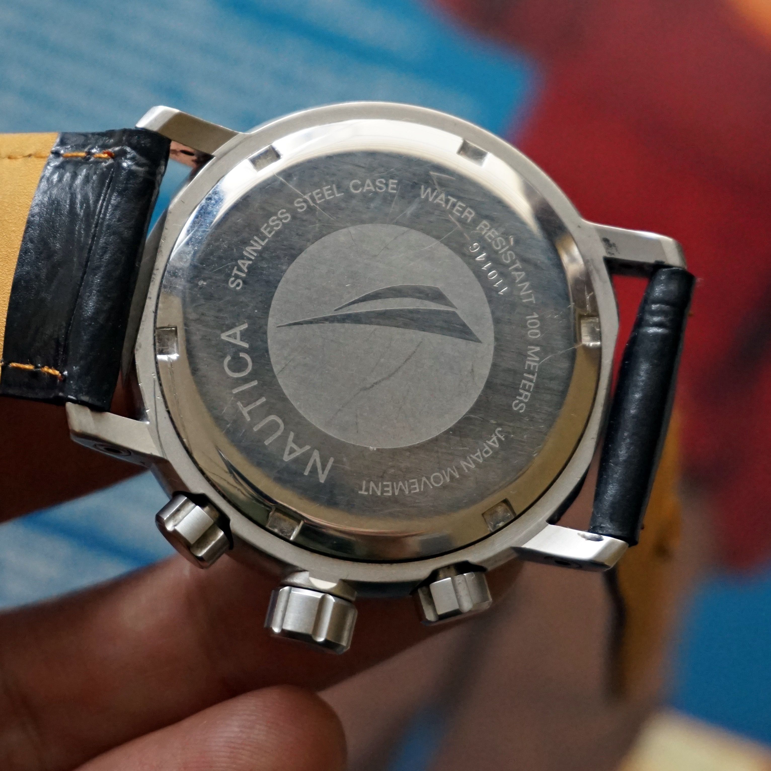 Nautica 90s Nautica Chronograph Yellow Panda Dial Watch | Grailed