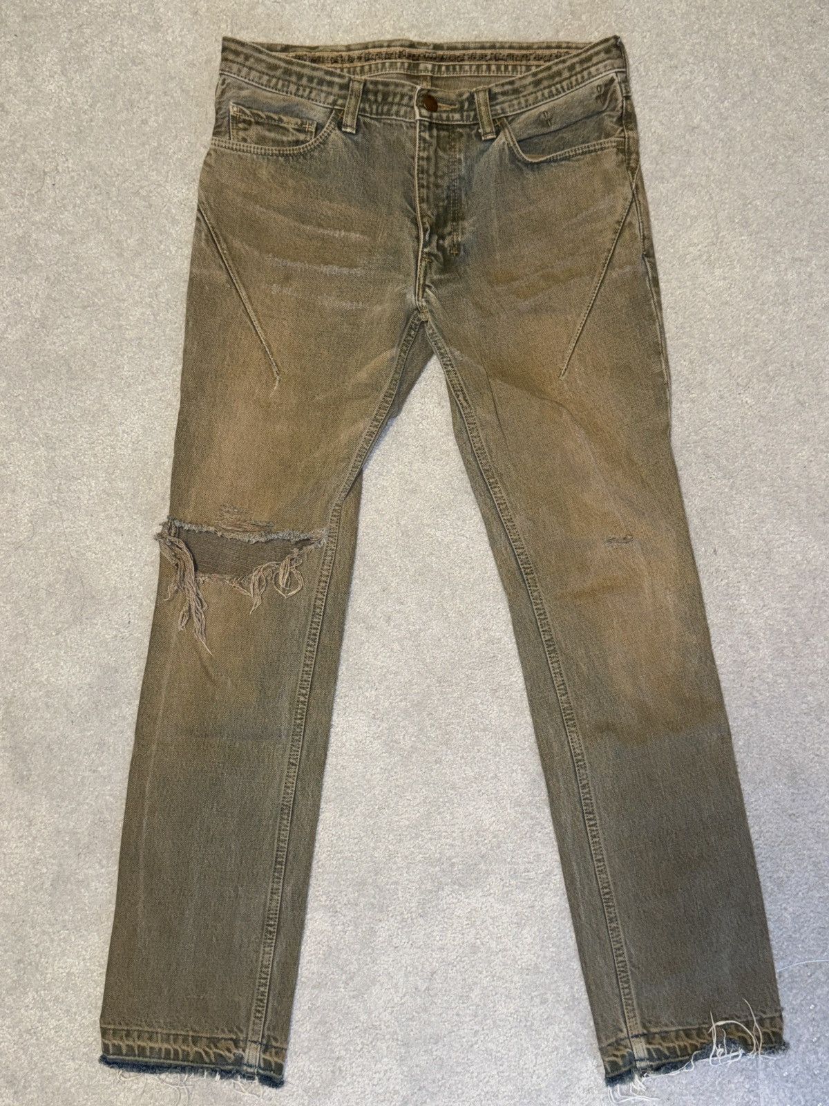 Number (N)ine Number Nine S07 Mud wash Jeans | Grailed