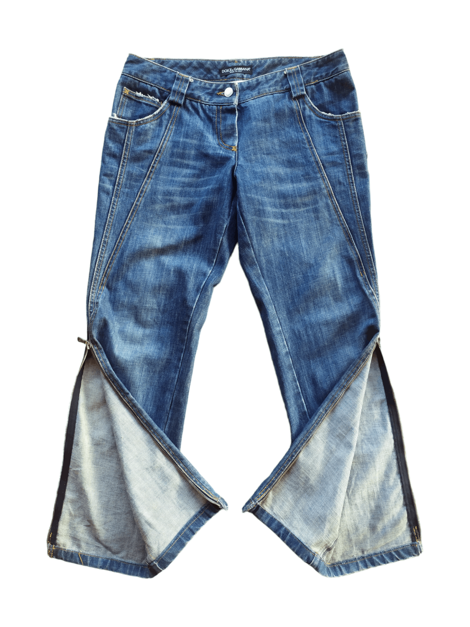 Dolce & Gabbana Archive Dolce & Gabbana Tornado Zipper Jenas | Grailed
