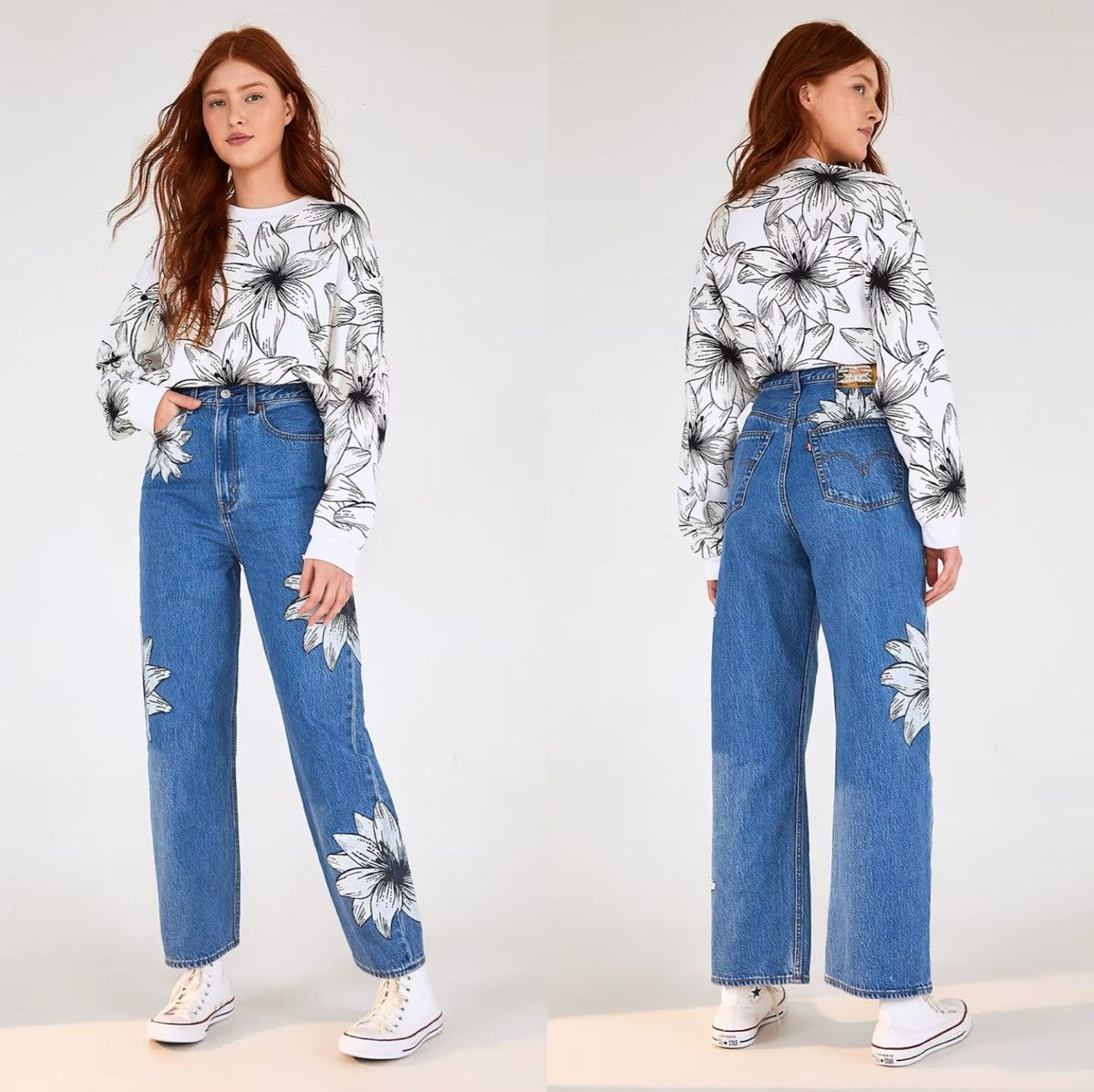 Farm Rio Levi’s® X Farm Rio Super High Loose Jeans Denim Brazilian ...