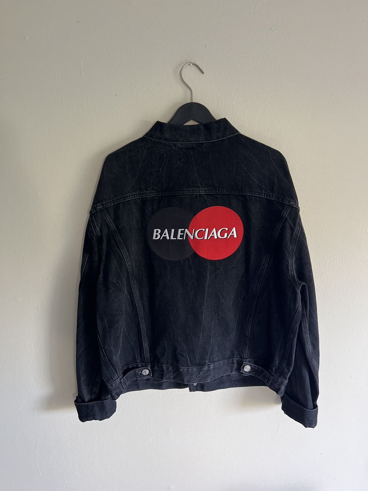 Balenciaga Balenciaga “ Mastercard “ denim jacket | Grailed
