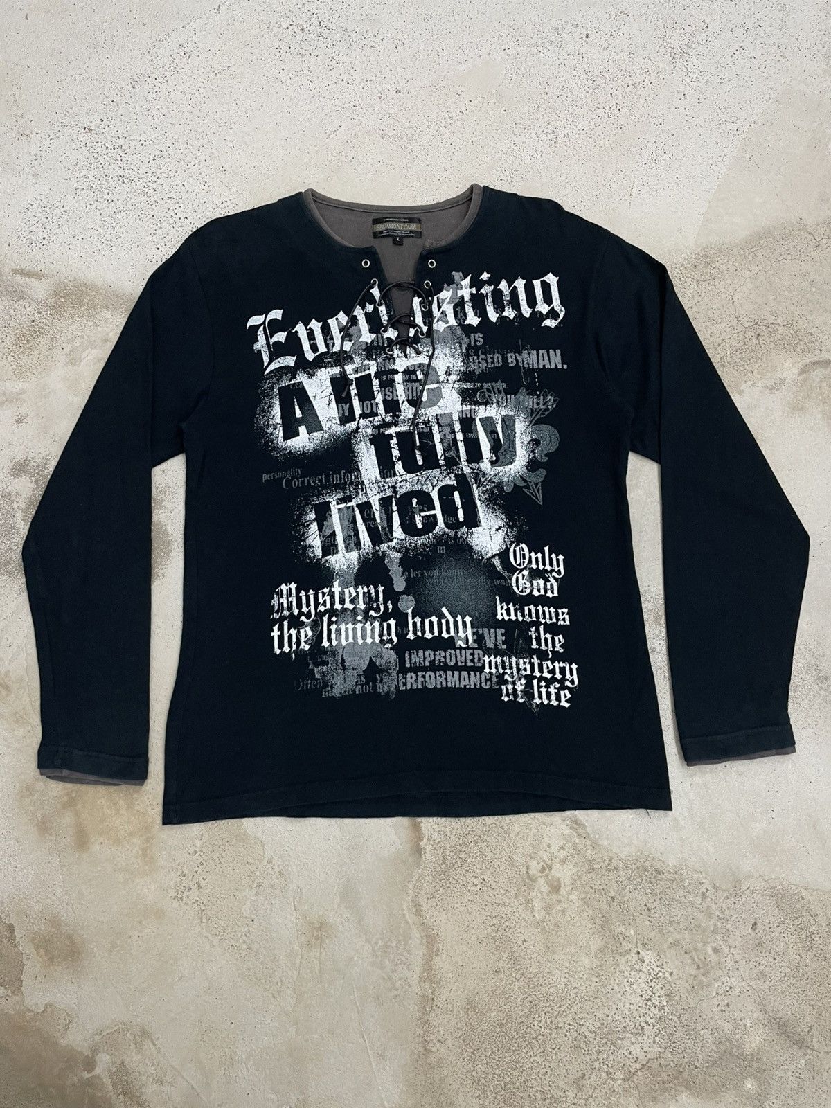 If Six Was Nine Beaumont Carr Layer Tee Gothic LGB Y2k Wording Style ...