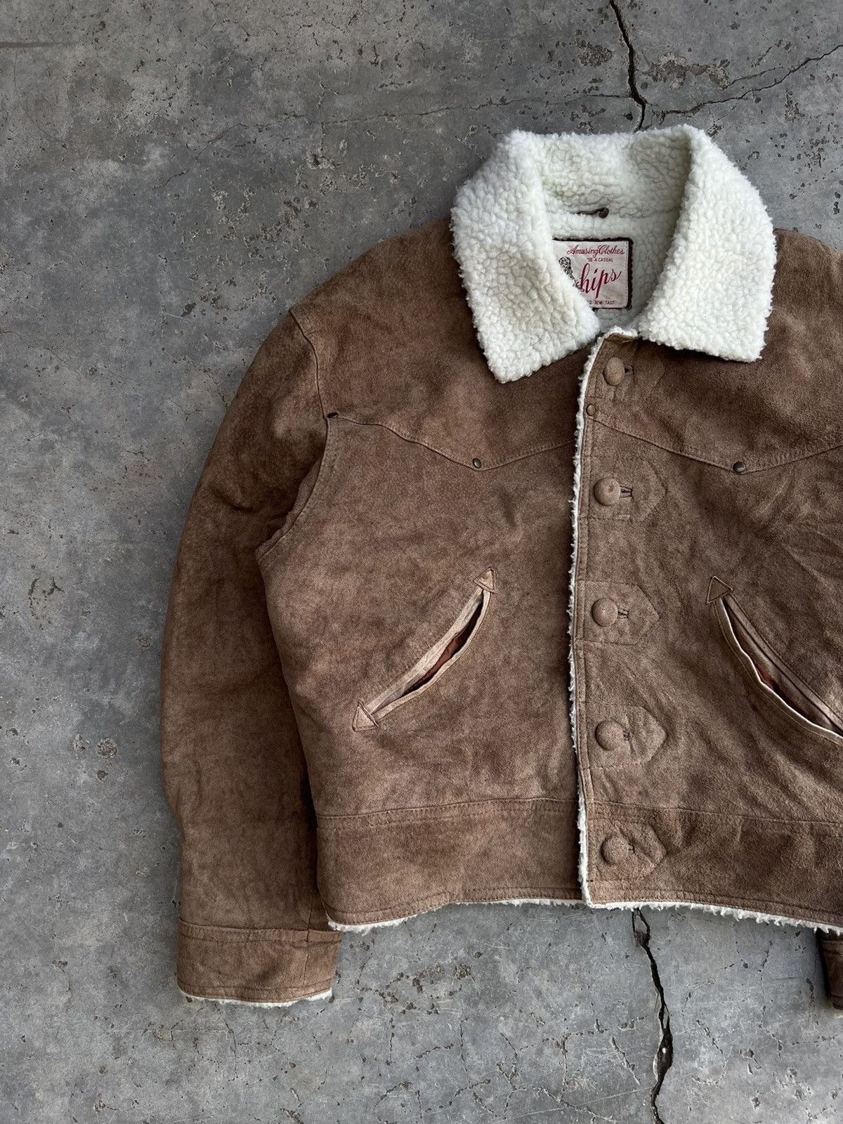 Genuine Leather × Leather Jacket × Vintage Repro 50s Vintage Western ...