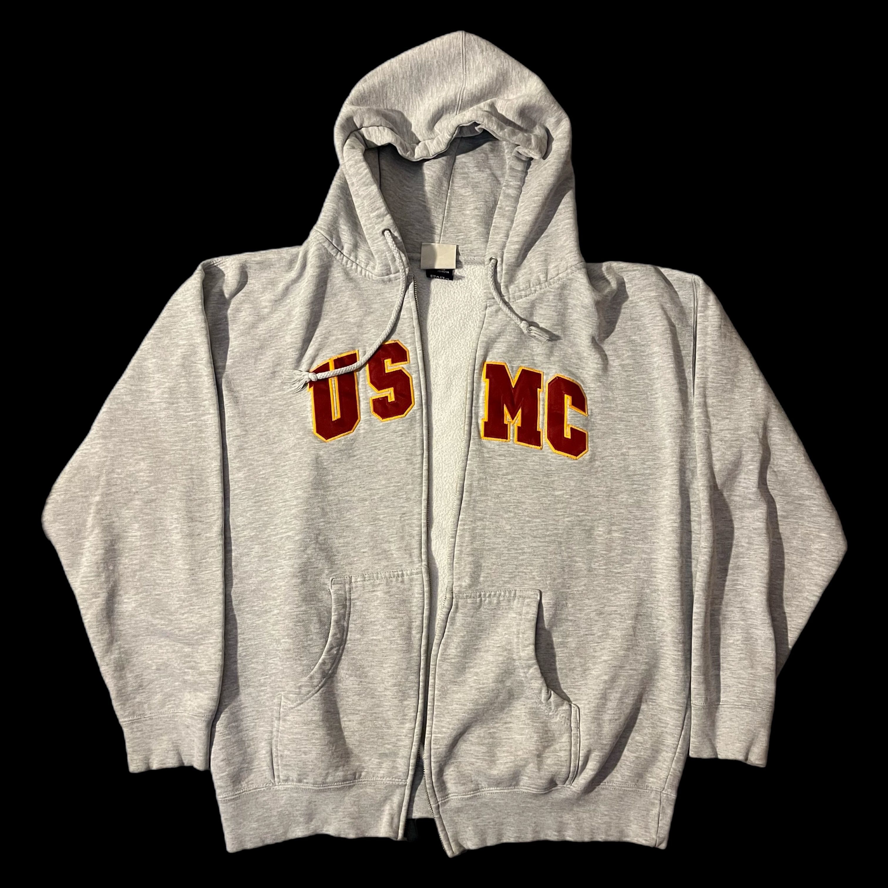 Vintage Vintage 00s USMC Marine Corps Embroidered Zip-Up Hoodie | Grailed