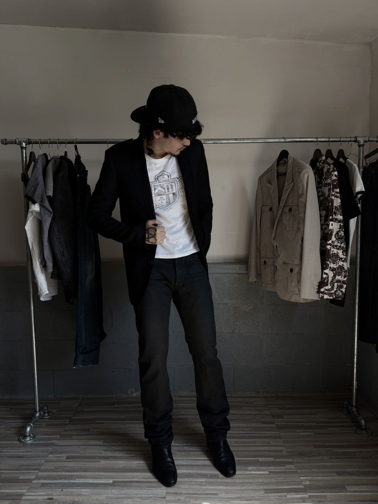 Dior SS06 “The World Was A Mess” Black Waxed Jeans - Hedi Slimane | Grailed