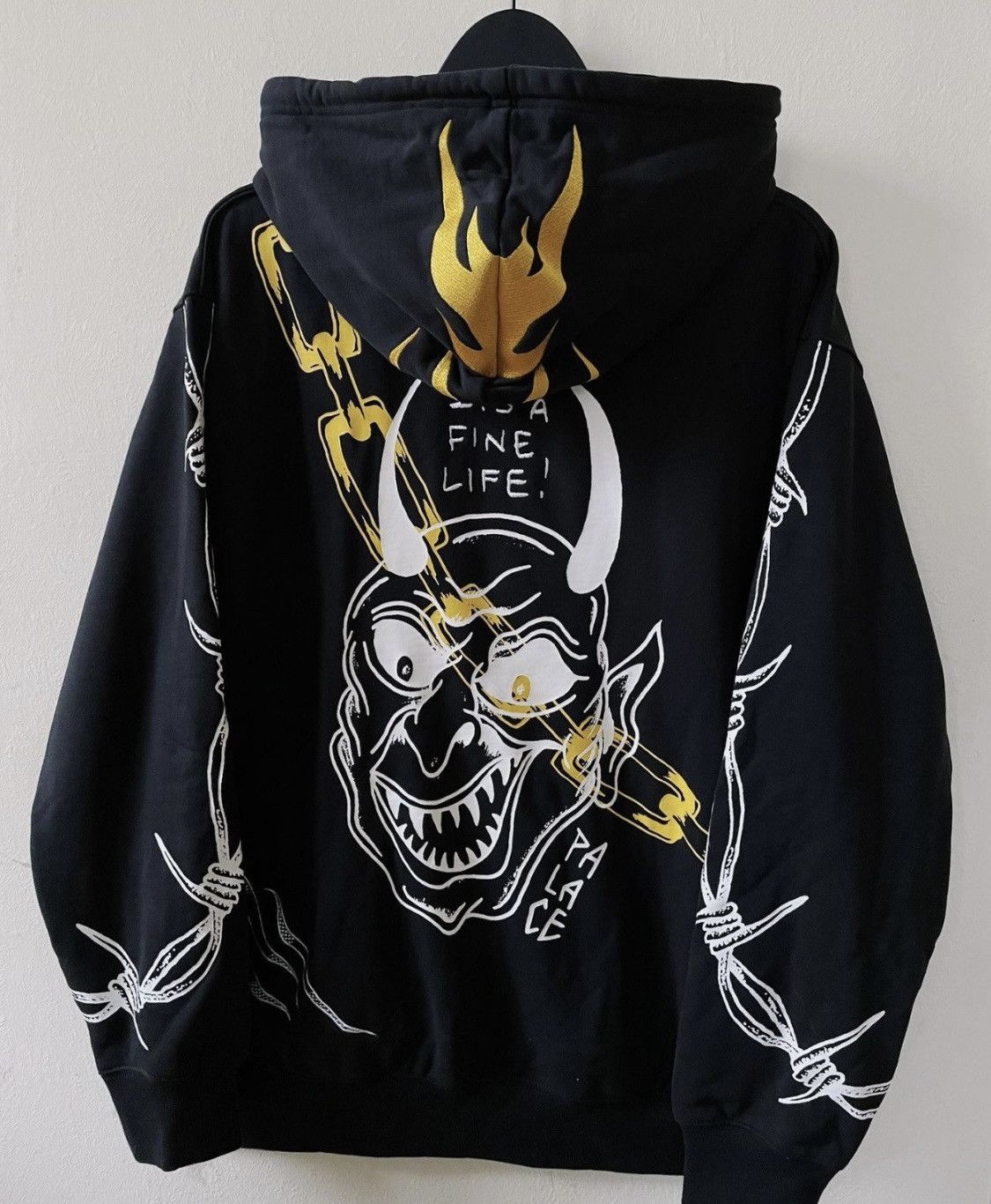 Palace Palace Lotties Devil Hoodie Black | Grailed