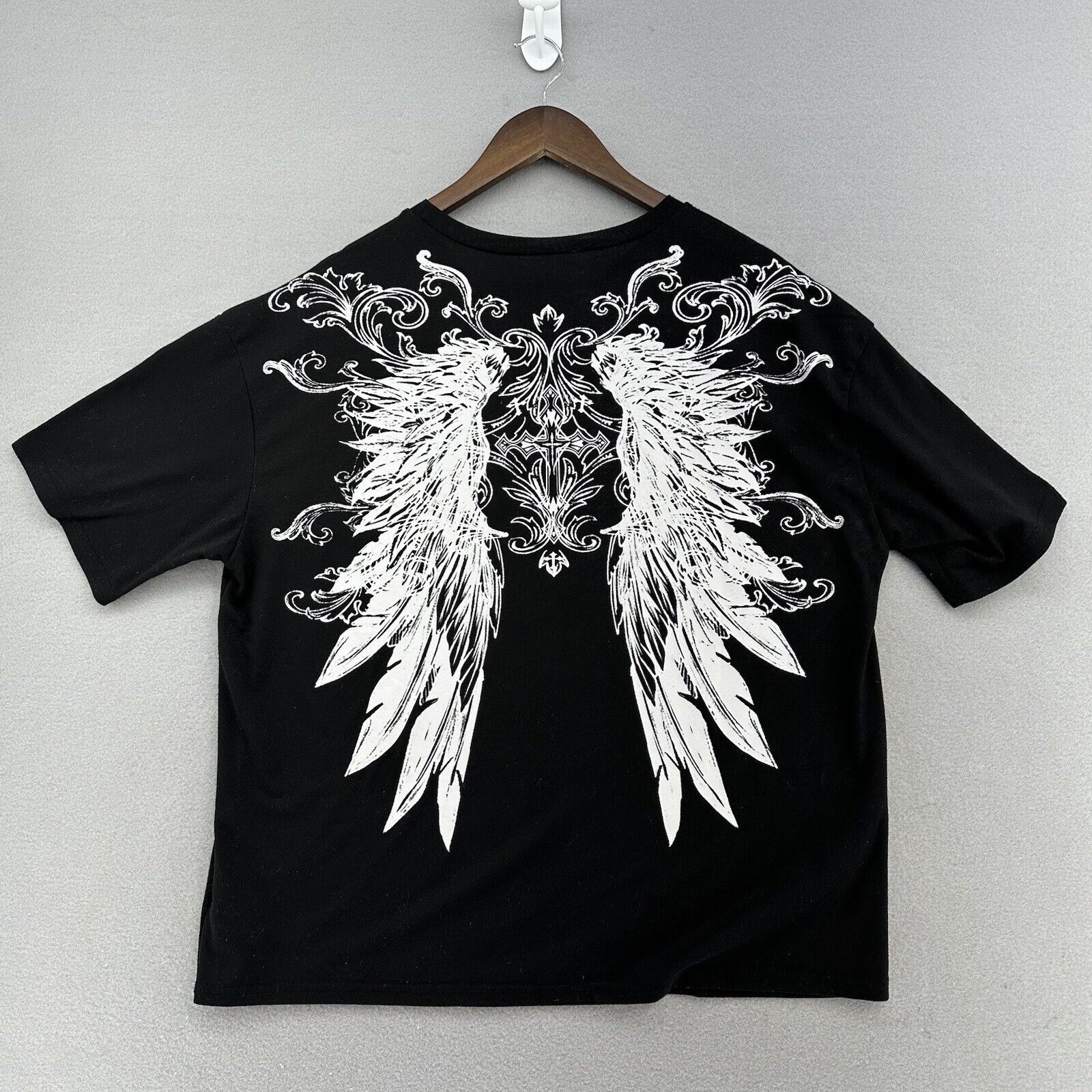 Vintage Back Winged Black Cyber Unisex Shirt Gothic MMA Y2K Punk VTG ...