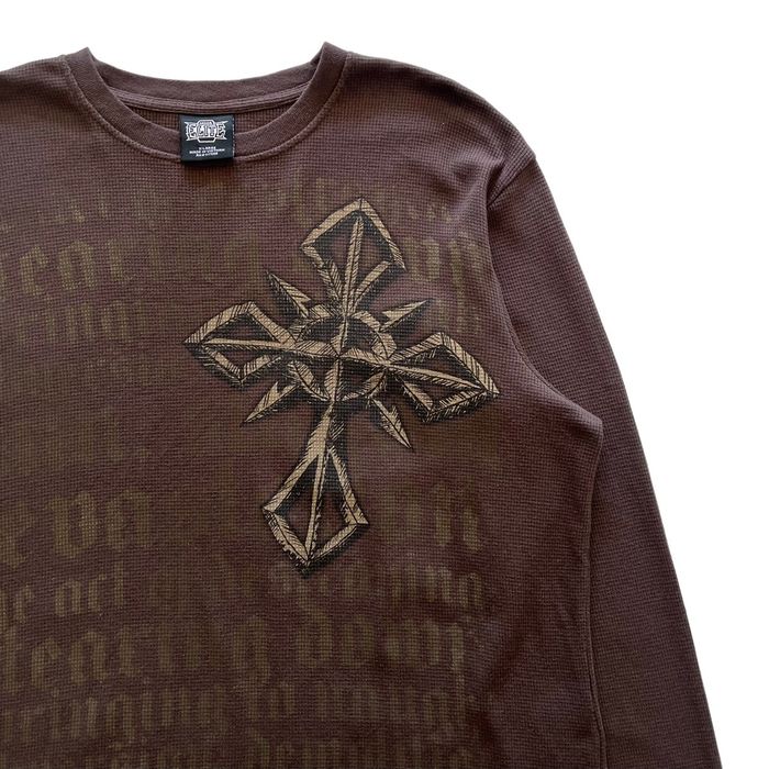 Vintage MMA Elite Cross Wing Cyber Y2K Thermal Style Long Sleeve | Grailed