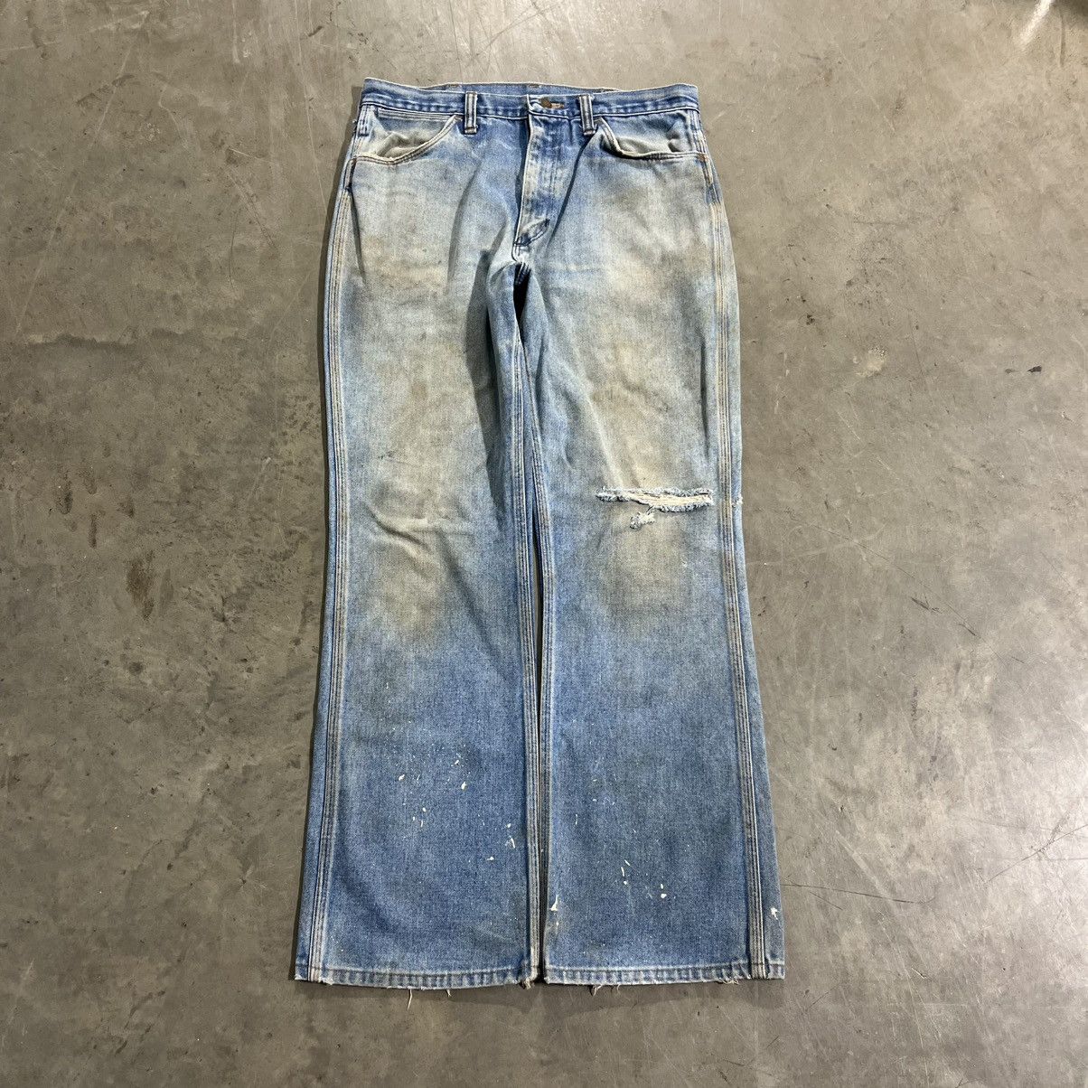 Vintage × Wrangler Vintage 60s Wrangler Mud Wash Dirt Wash Bootcut ...