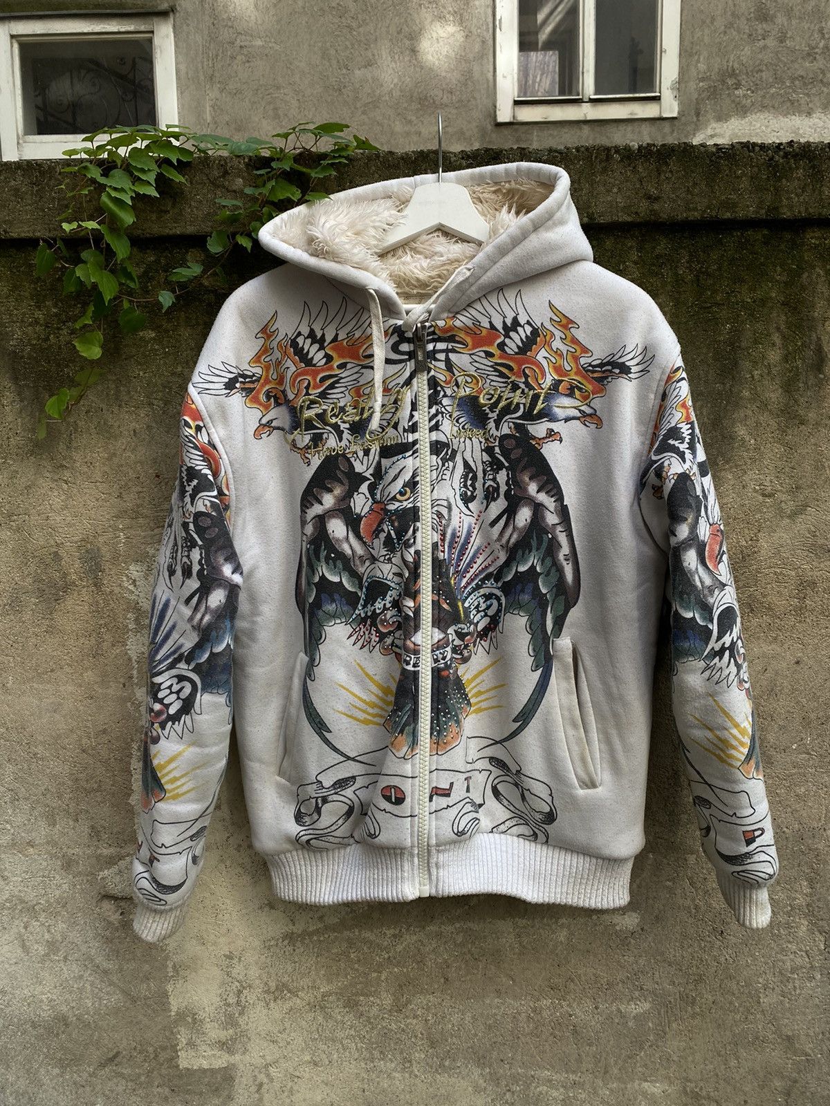 Vintage Really Point Full Printed Y2K Zip Hoodie | Grailed