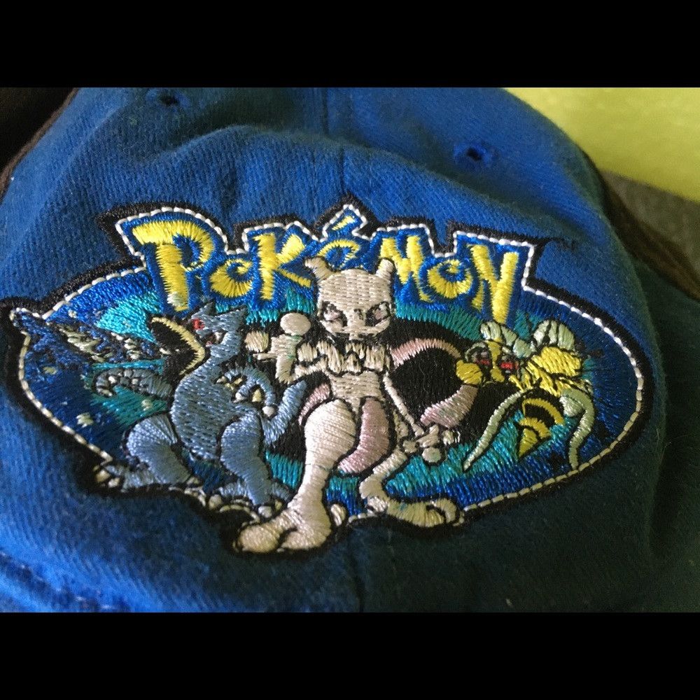 Pokemon × Vintage 90s Vintage Pokemon Hat Cap Mewtwo anime cartoon ...