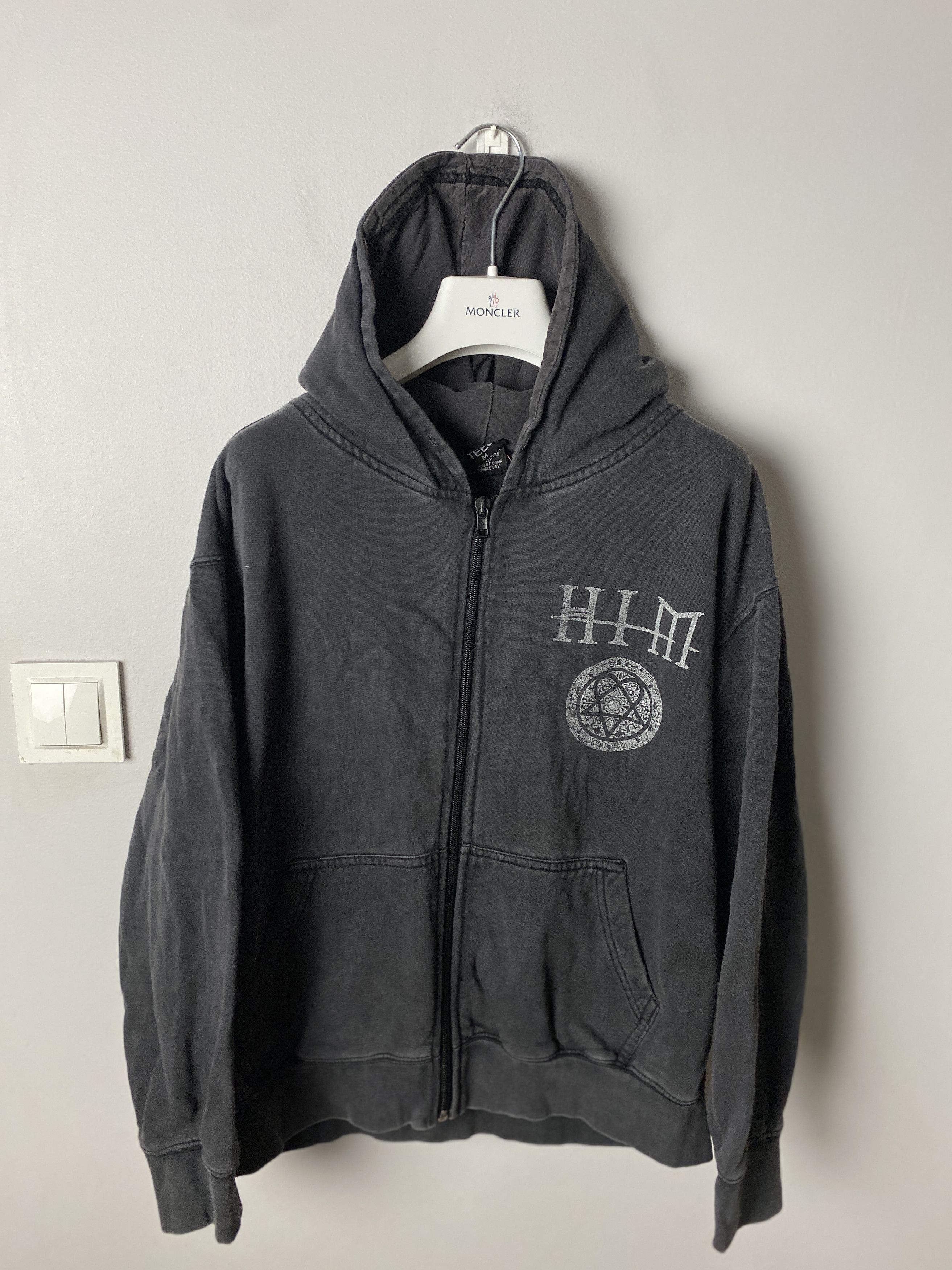 Avant Garde × Band Tees × Vintage Vintage HIM Band zip-up hoodie opium ...